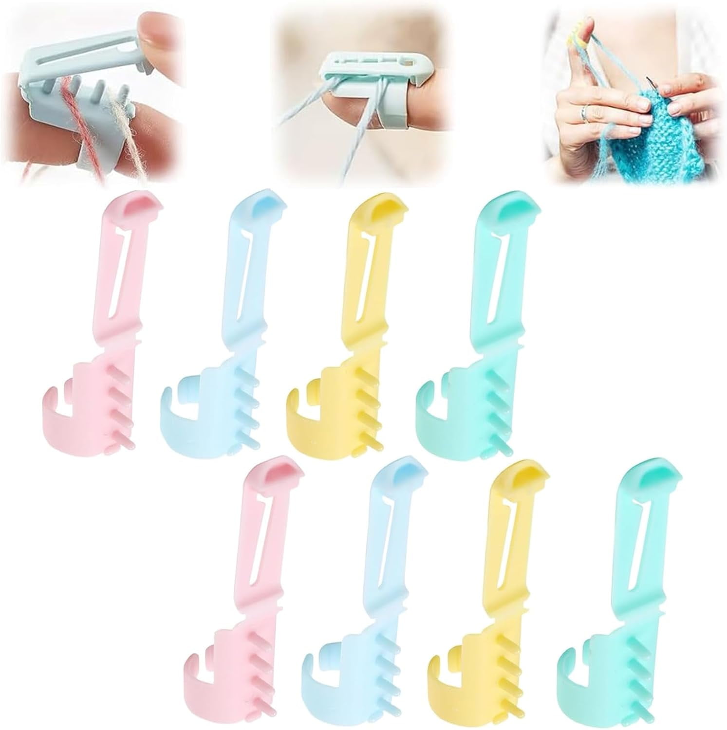 Yarn Guide Ring Crocheting Knitting Tool, 2024 New Finger Guides ...
