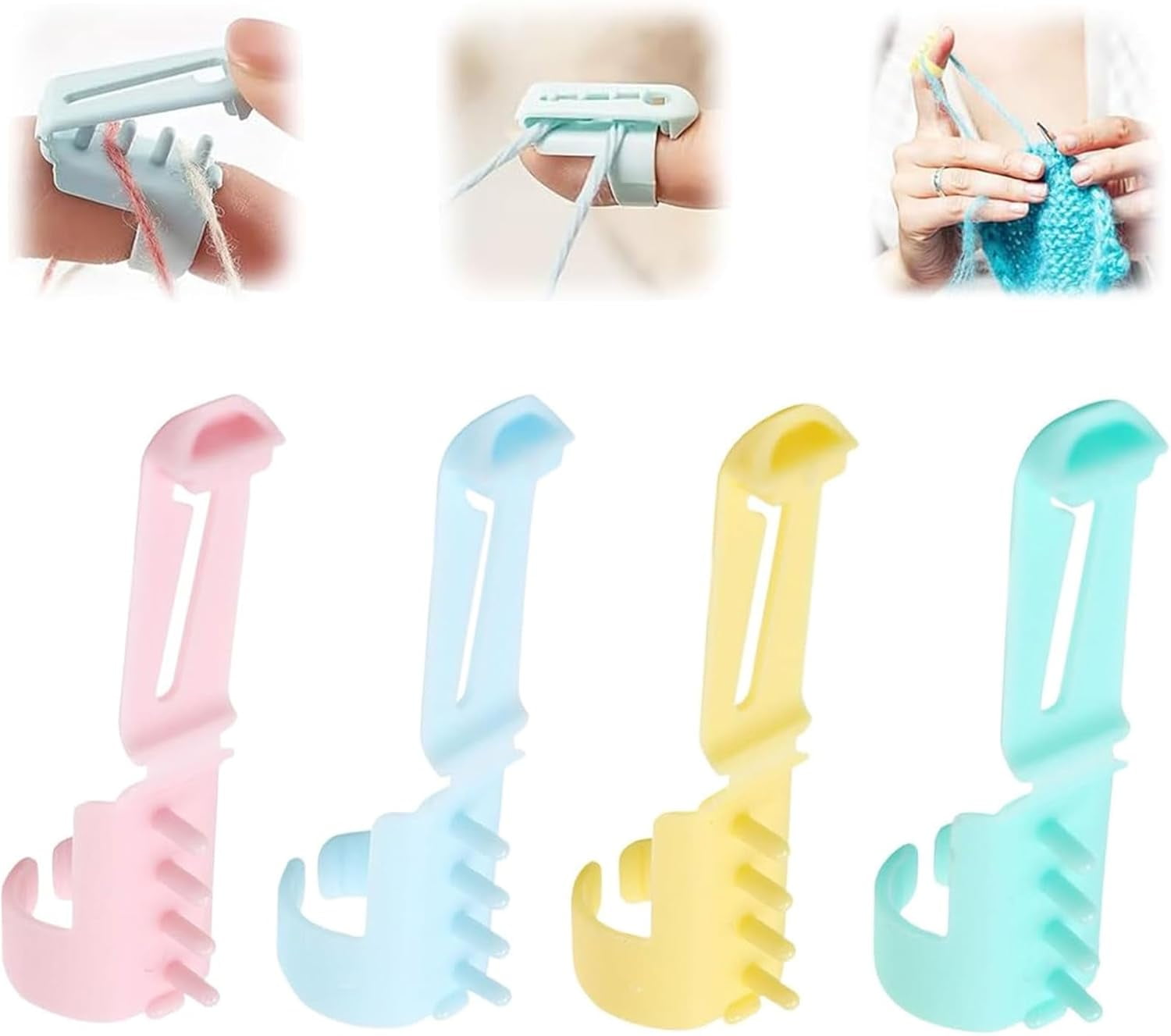 Yarn Guide Ring Crocheting Knitting Tool, 2024 New Finger Guides ...