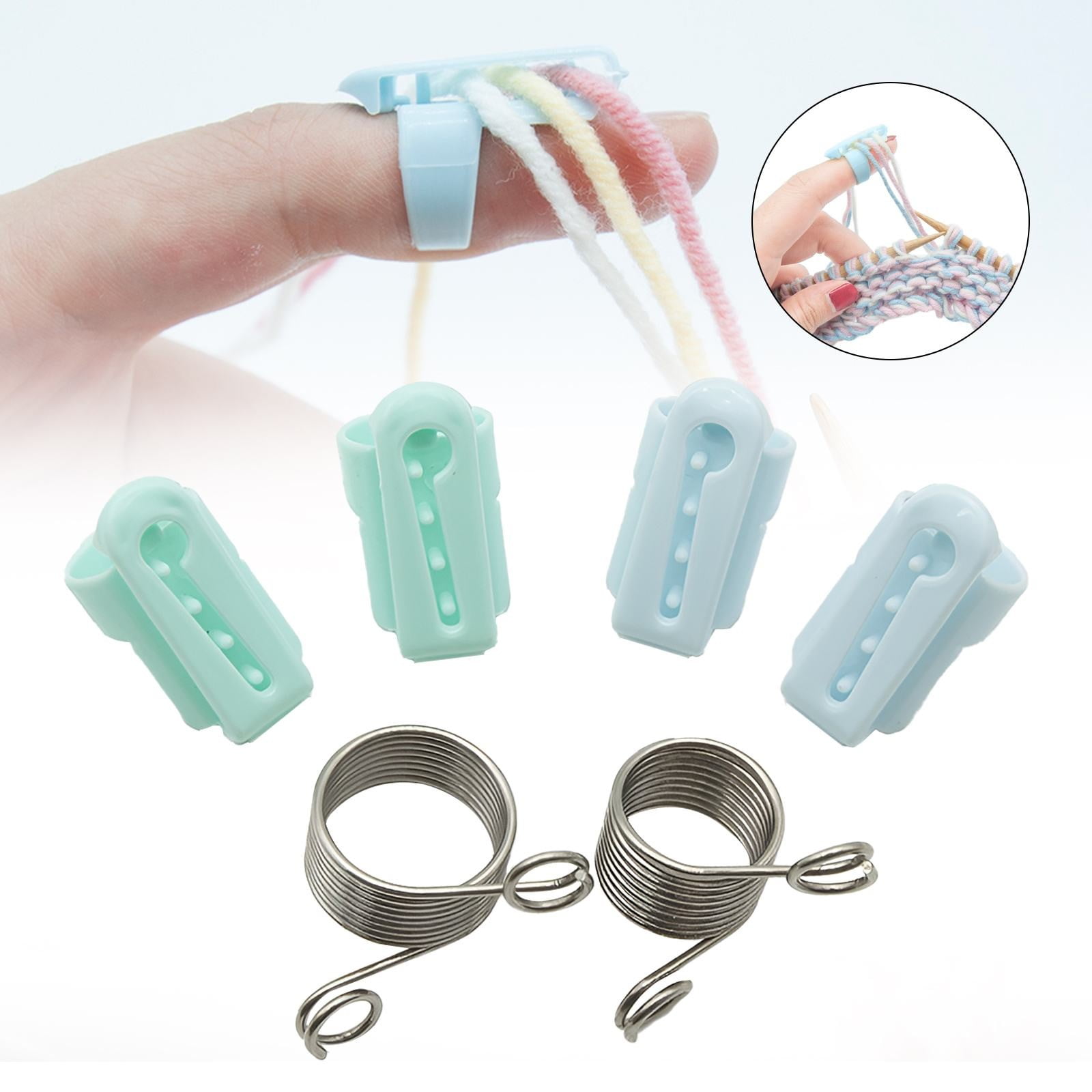 Yarn Guide Ring for Crocheting Clearance Plastic Yarn Knitting Thimble ...