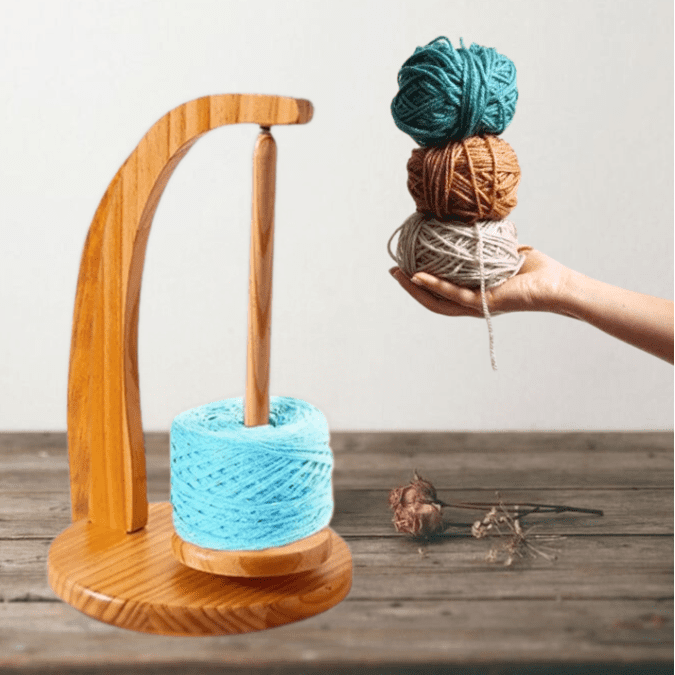 Yarn Holder for Knitting and Crocheting, Magnetic Yarn Ball Holder ...