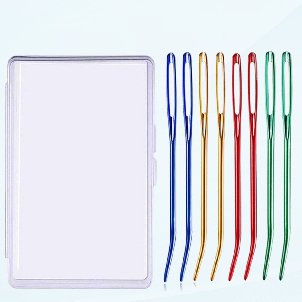 Yarn Needles, Curved Tapestry Knitting Needles for Crochet, Large Eye ...