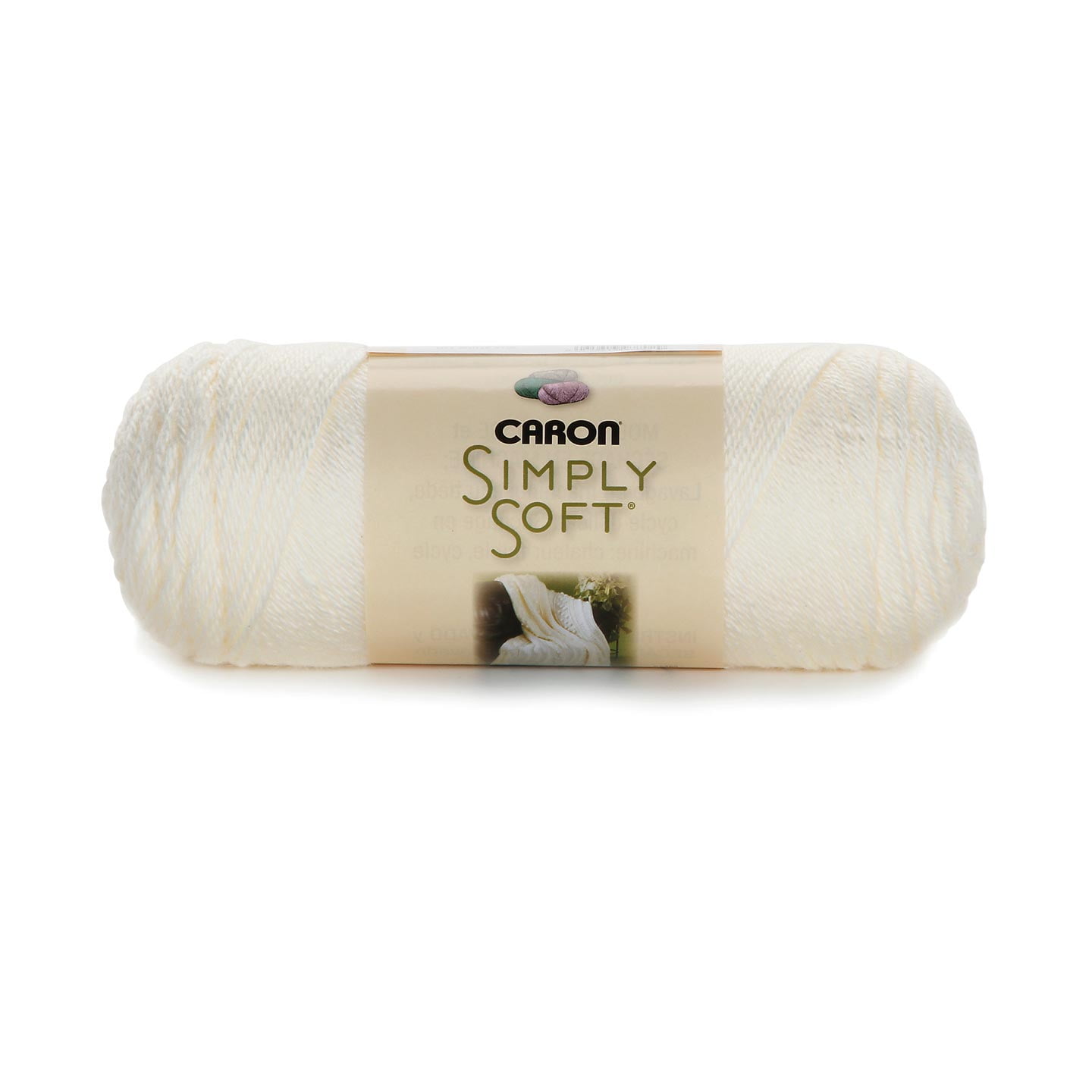 Caron Simply Soft Off White Yarn, 6 Ounces/315 Yards per Package, 100% ...