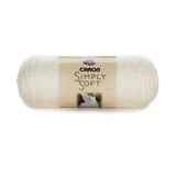 Caron, Simply Soft Yarn, 6oz/170g, #4 Medium Acrylic, Off White ...