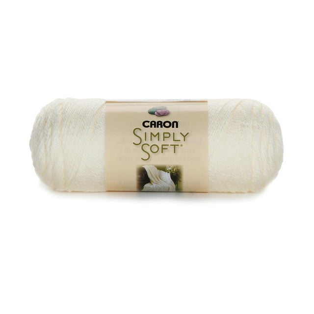Caron Simply Soft Off White Yarn, 6 Ounces/315 Yards per Package, 100% ...
