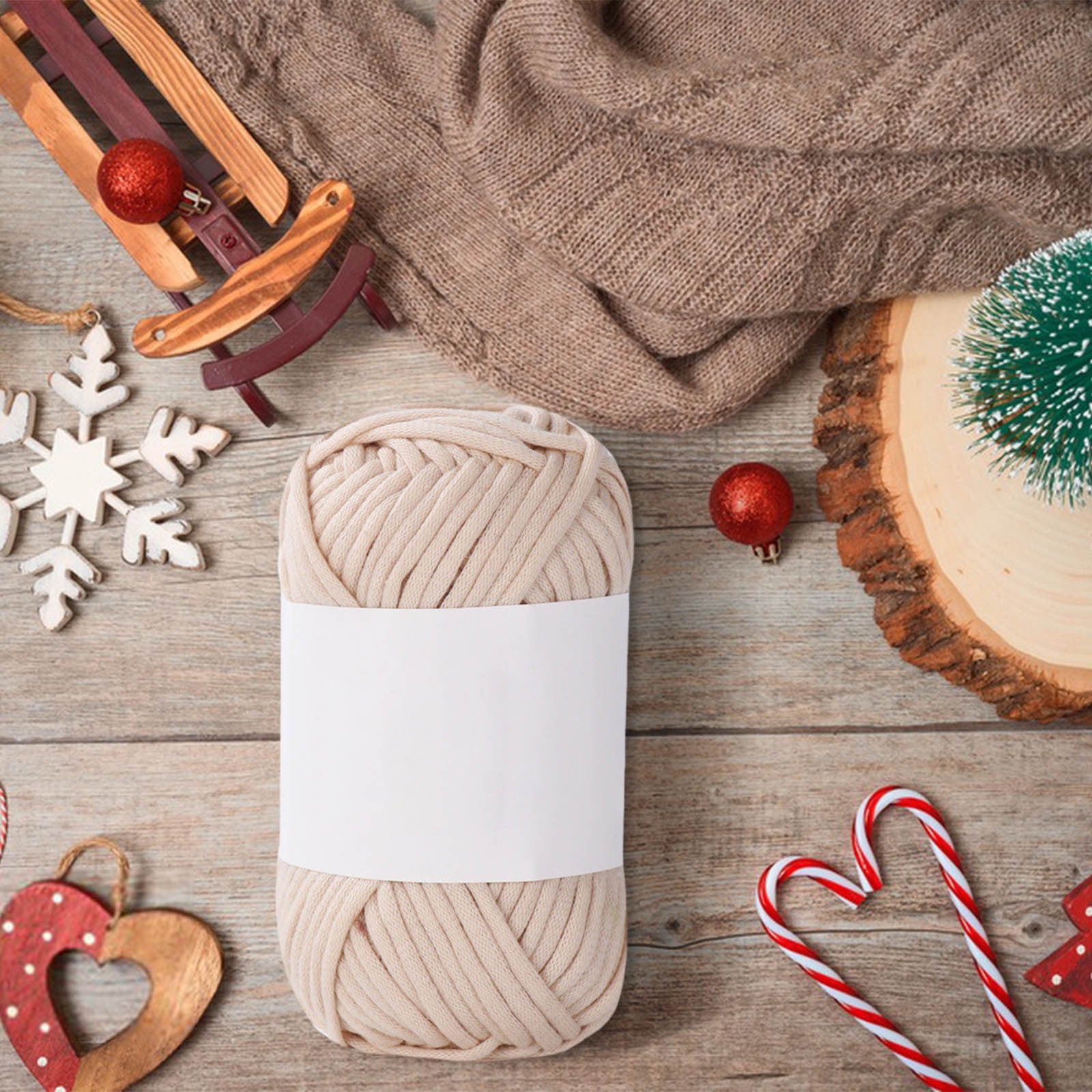 Yarn, Soft Hand-Knit Crochet Wool, Ultra-Plush Texture for Seamless ...