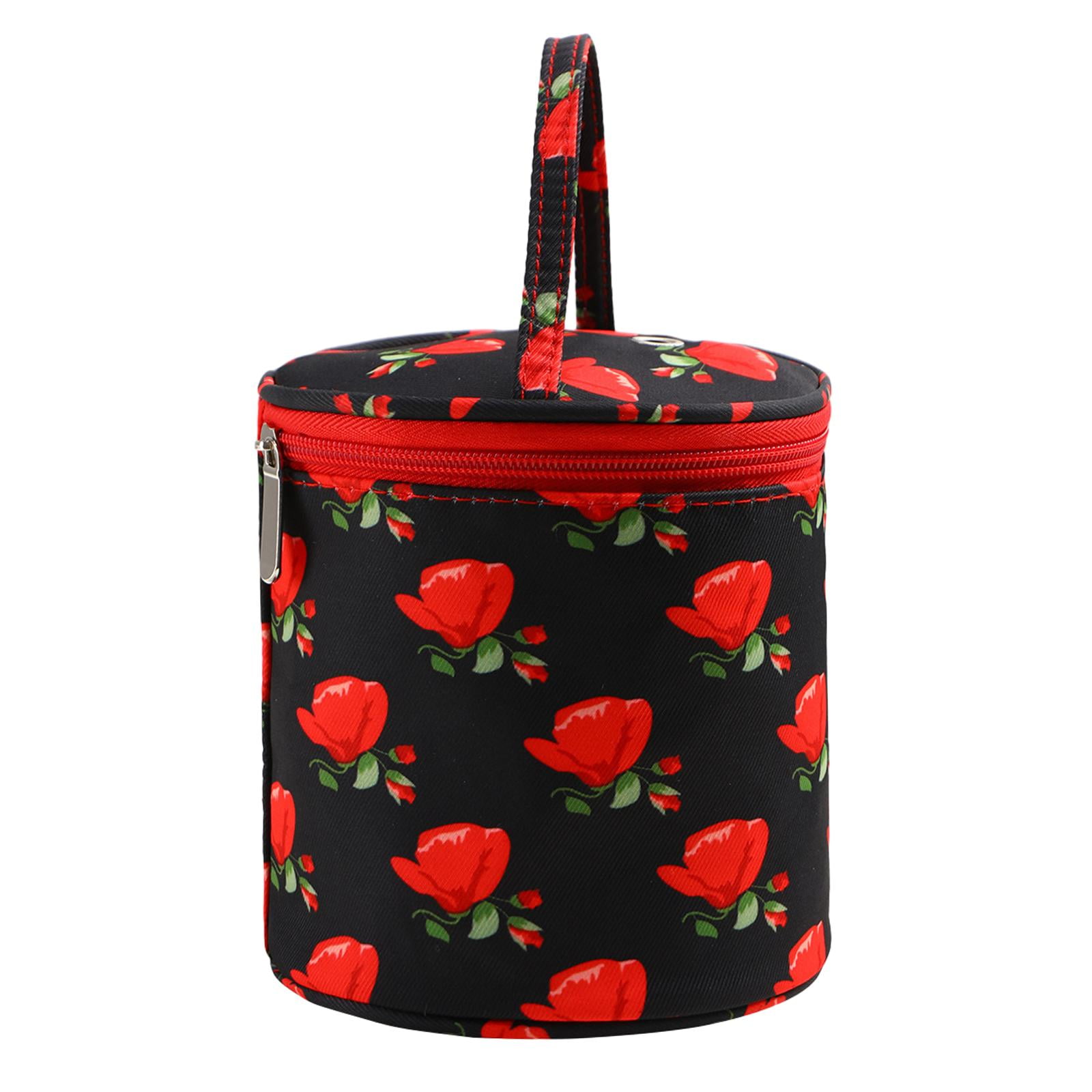 Yarn Storage Case Knitting Case Round Carrying Case Empty Traveling ...