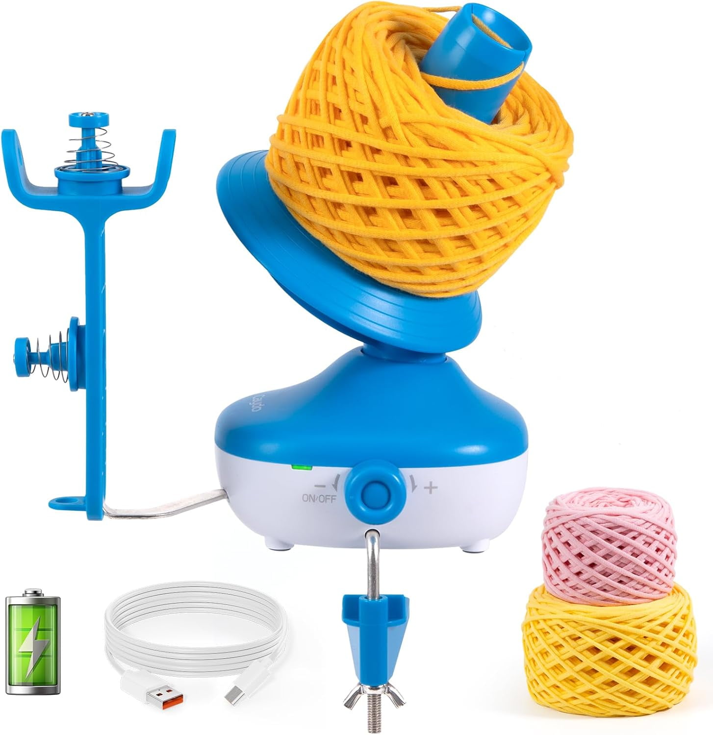 Yarn Winder,Upgraded Electric Yarn Ball Winder for Crocheting,7oz ...