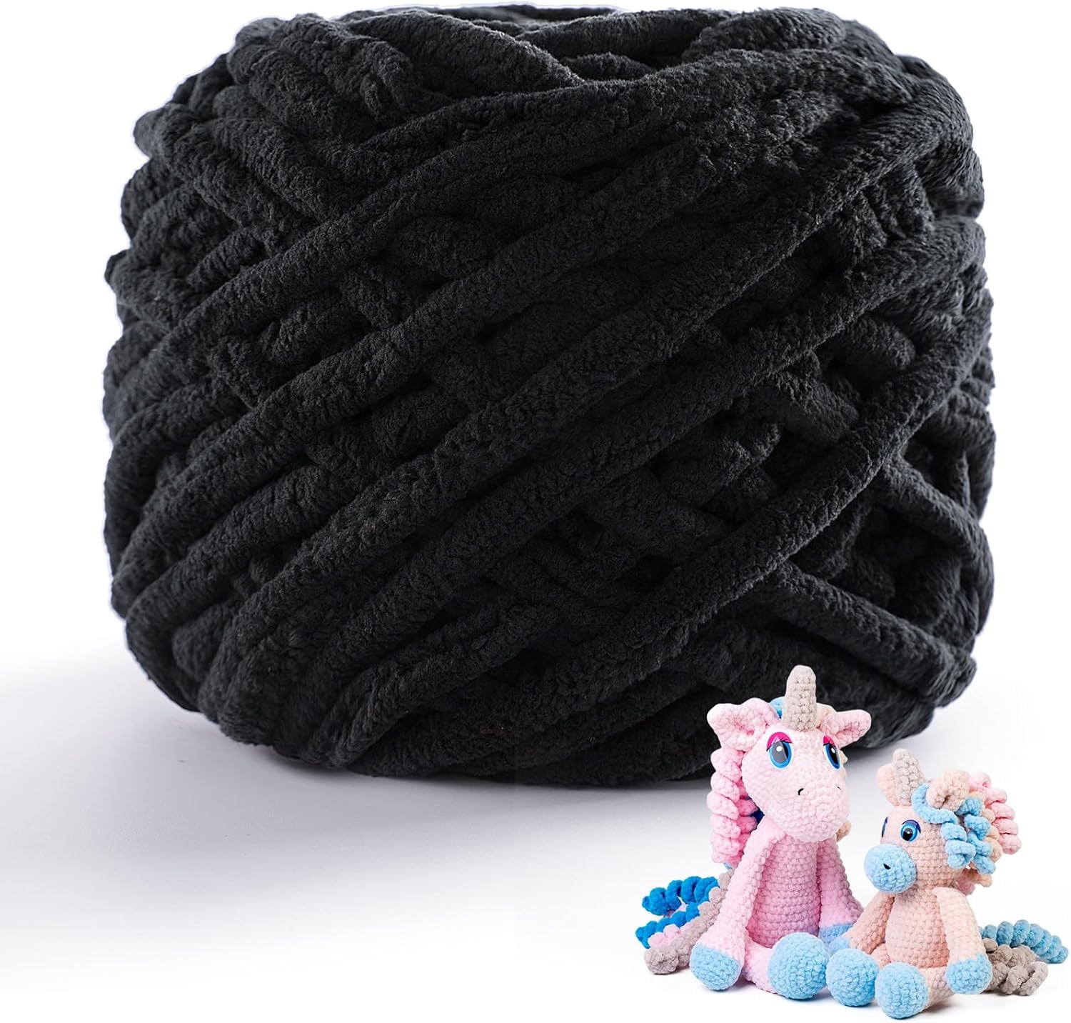 Yarn for Crocheting, Chunky Chenille Yarn for Crochet Home Decor, Soft ...