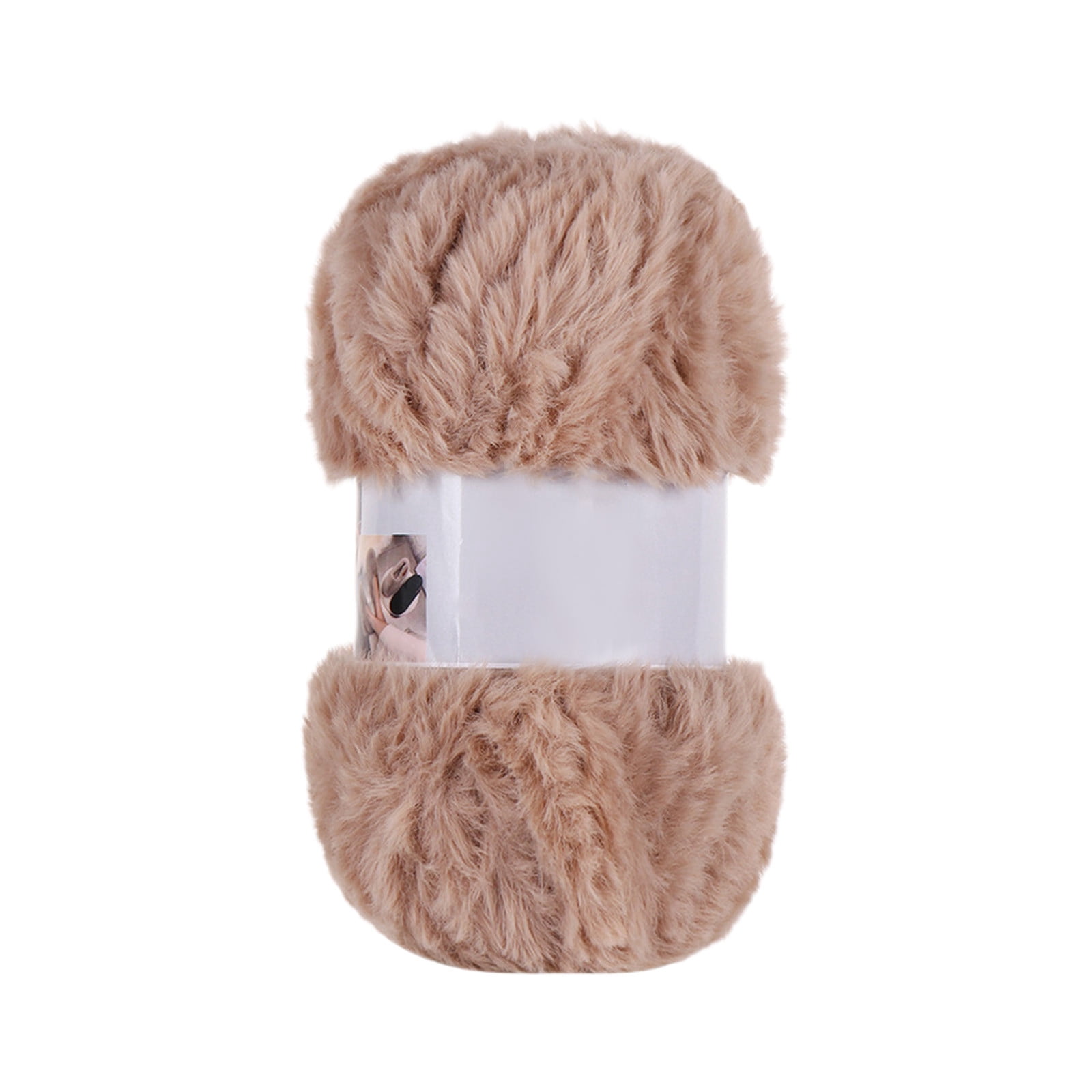 Yarn for Crocheting and Knitting Fluffy Soft Chunky Faux Mink Furs Yarn ...