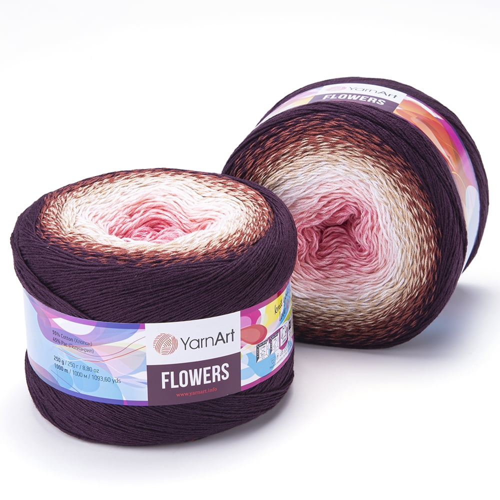 YarnArt Flowers Cake Yarn - Walmart.com