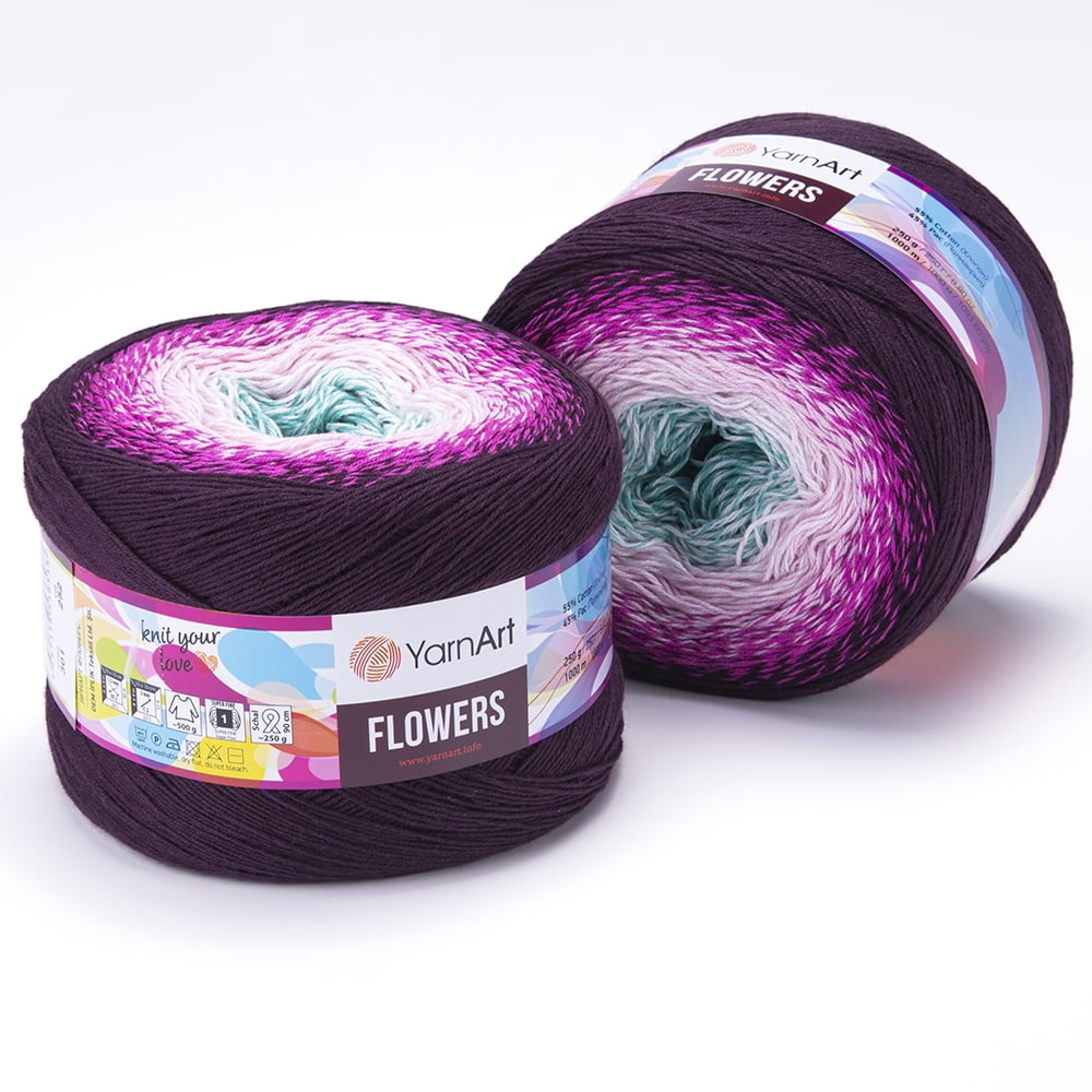 YarnArt Flowers Cake Yarn - Walmart.com