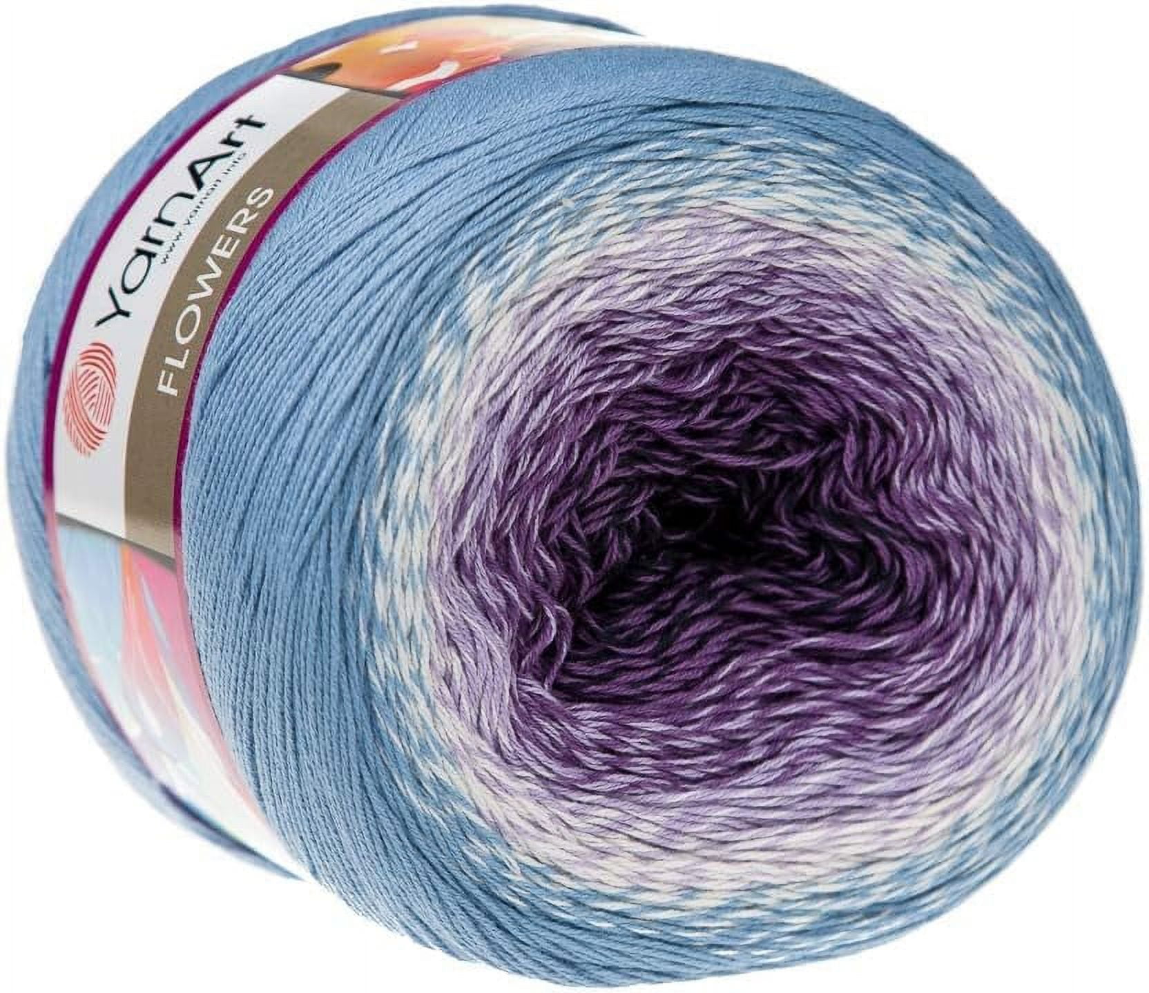 YarnArt Flowers Yarn 55% Cotton 45% Acrylic 250g 1094yds Multicolor ...
