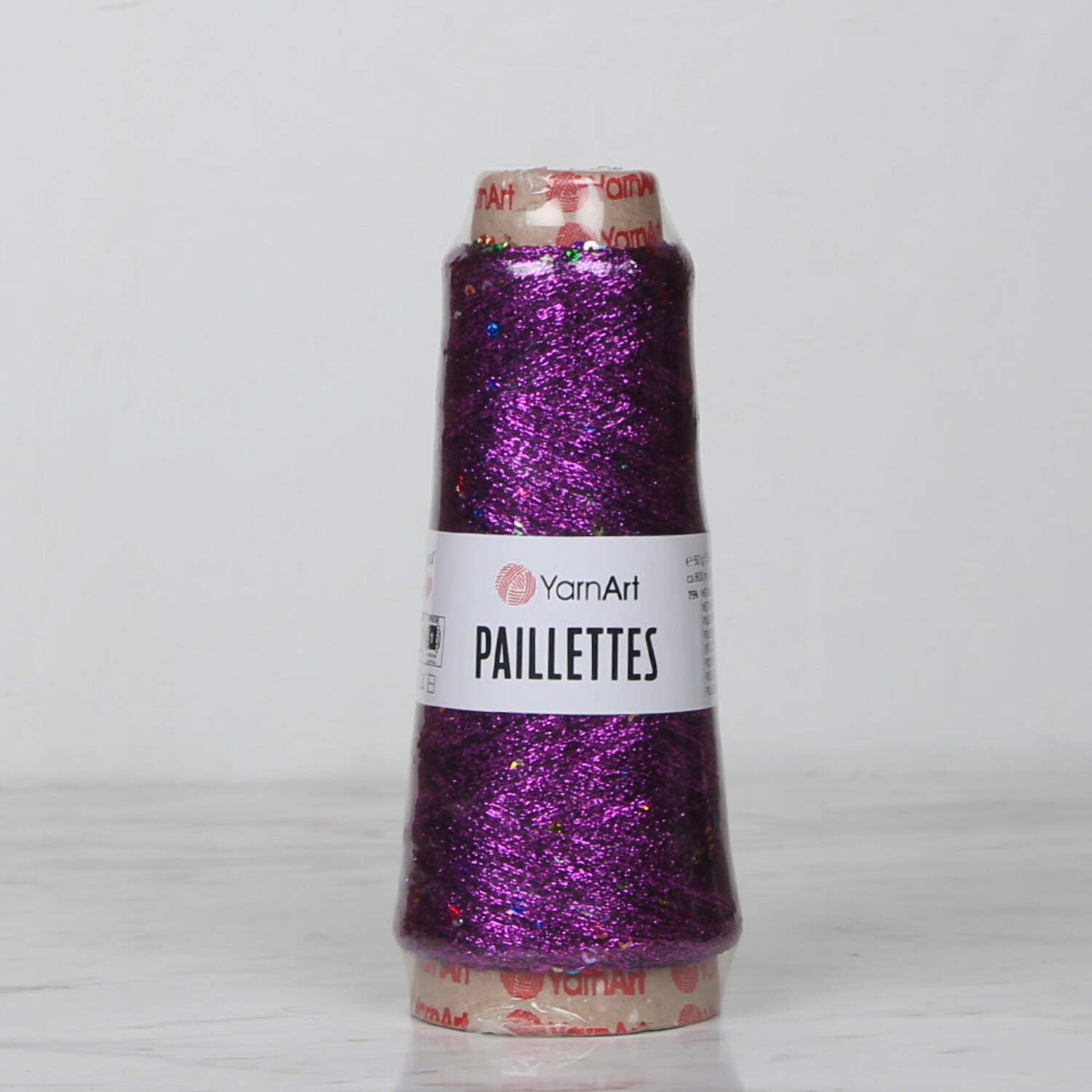 YarnArt Paillettes Sequined Hand Knitting Yarn Purple - 8009 - Walmart.com