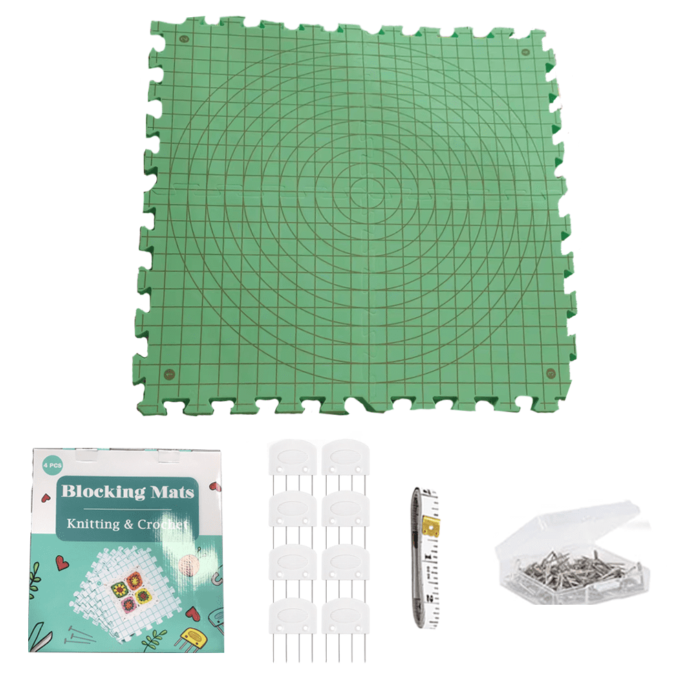Yarniss Blocking Mats for Knitting & Crochet Projects 4 Pack, Blocking ...