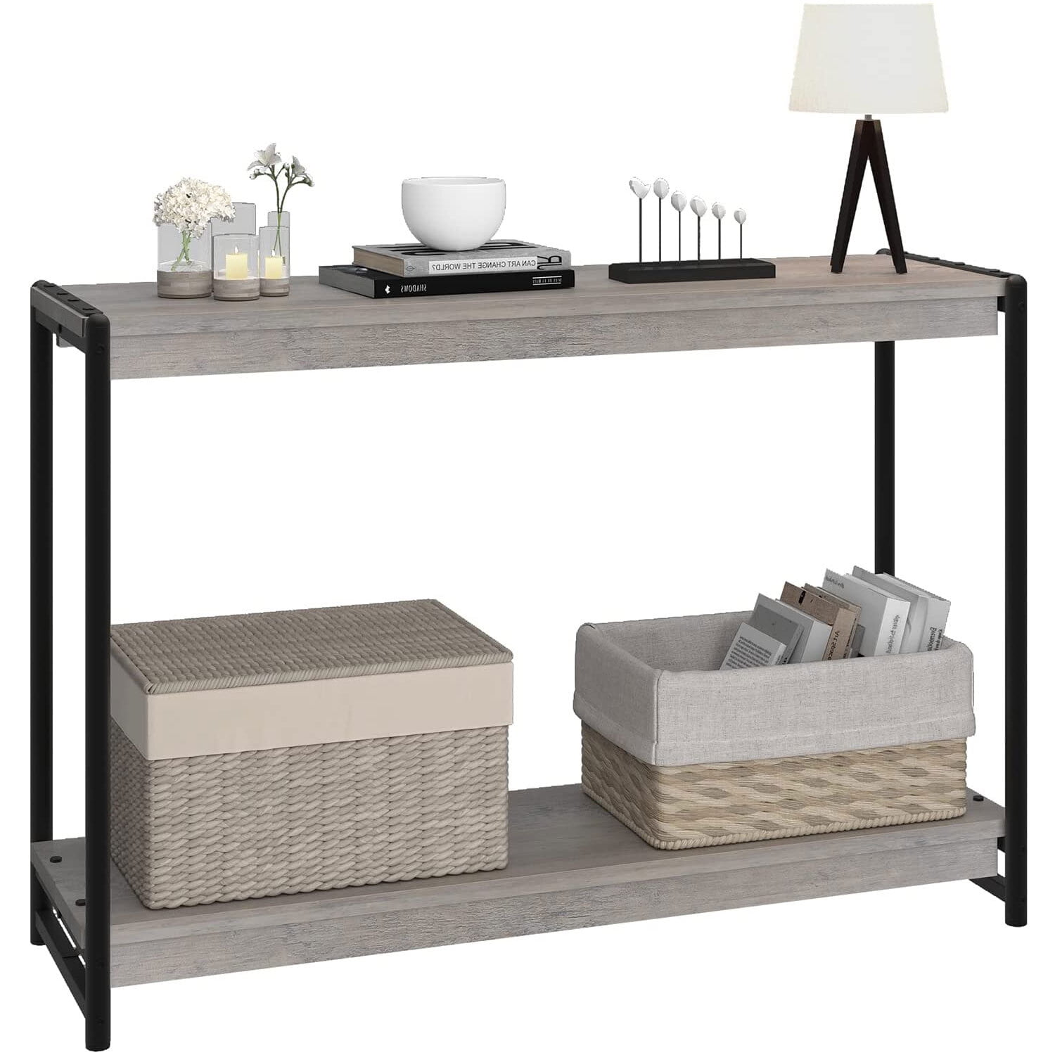 Yartaka Sofa Console Table For Hallway Entryway Living Room, Foyer-Grey ...