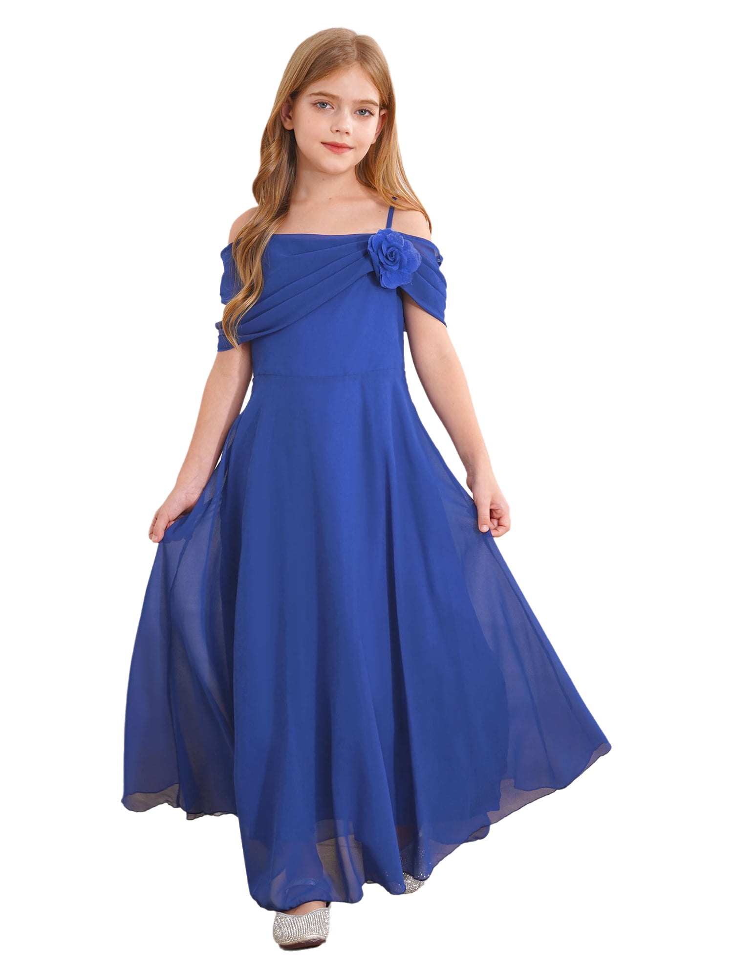 Yartina Girls Off Shoulder A Line Party Prom Dress Birthday Graduation ...