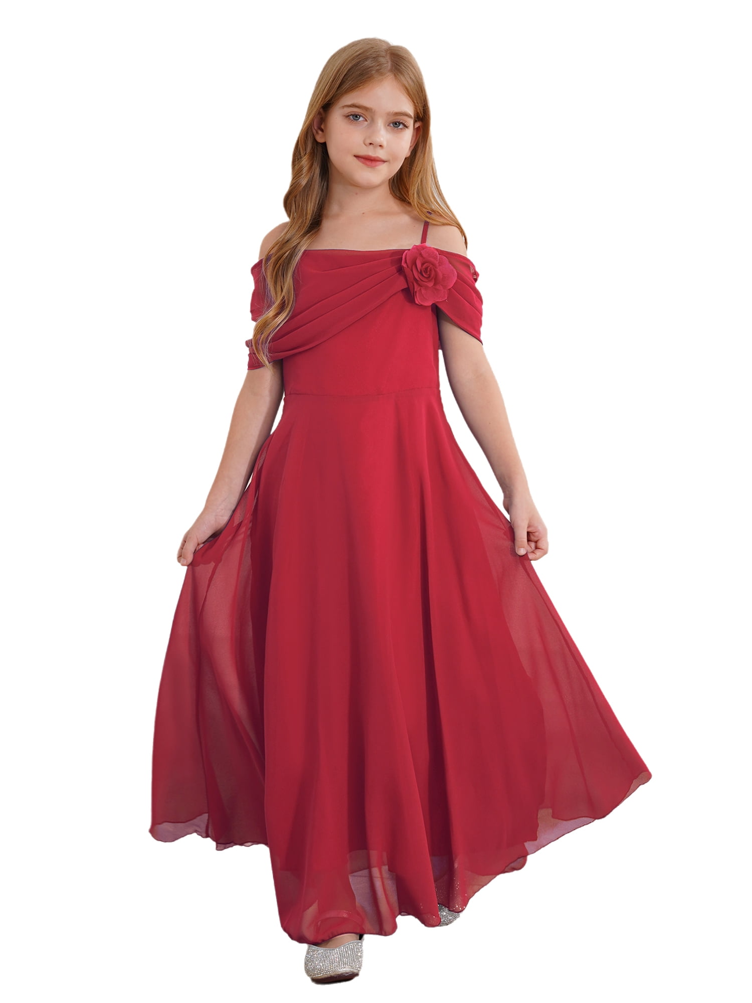 Yartina Girls Off Shoulder A Line Party Prom Dress Birthday Graduation ...