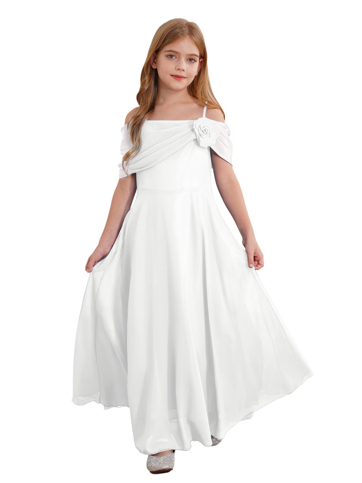 Yartina Girls Off Shoulder A Line Party Prom Dress Birthday Graduation ...