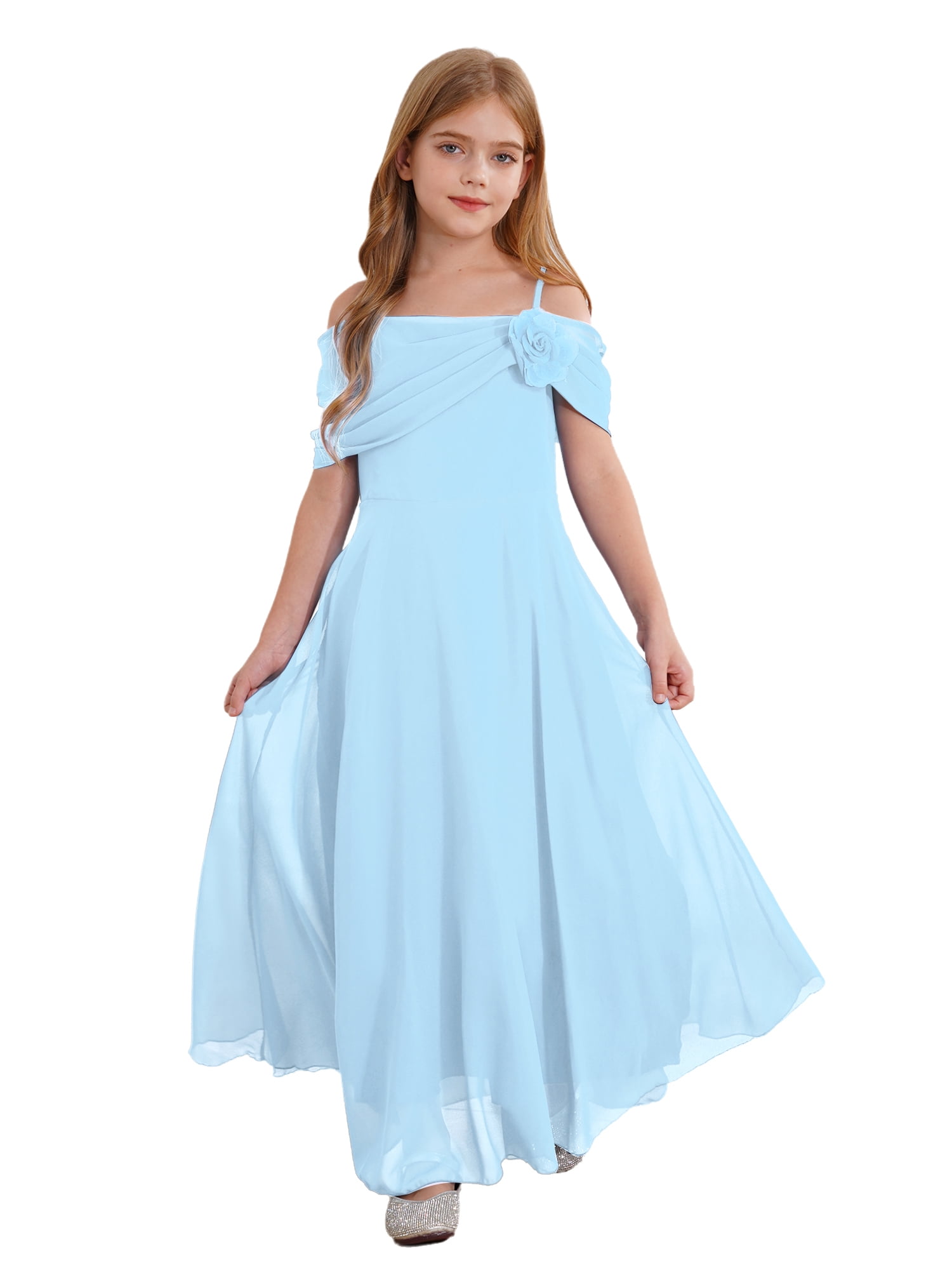 Yartina Girls Off Shoulder A Line Party Prom Dress Birthday Graduation ...