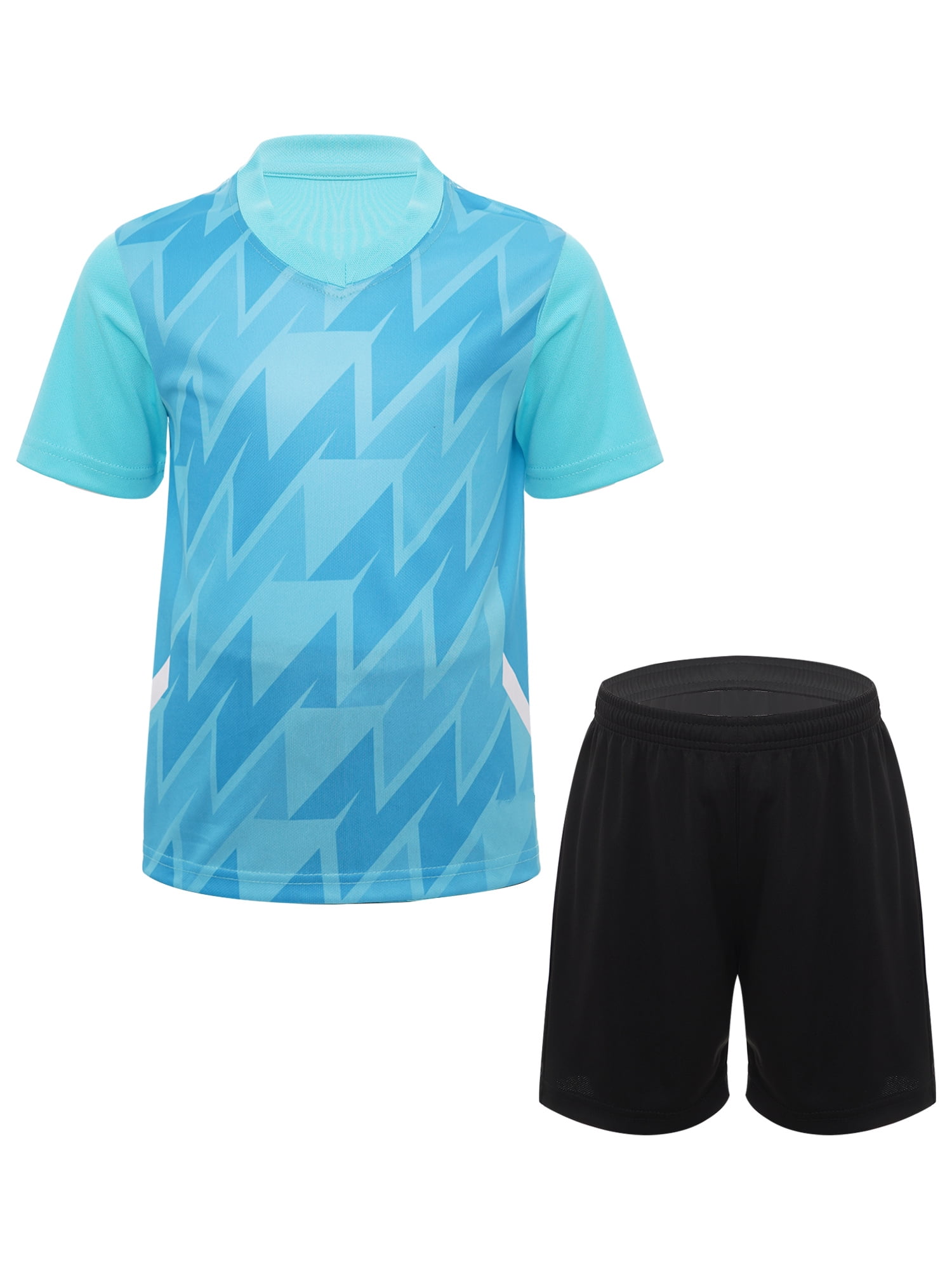 Yartina Kids Boys Football Training Uniform Soccer Jersey Short Sleeve ...