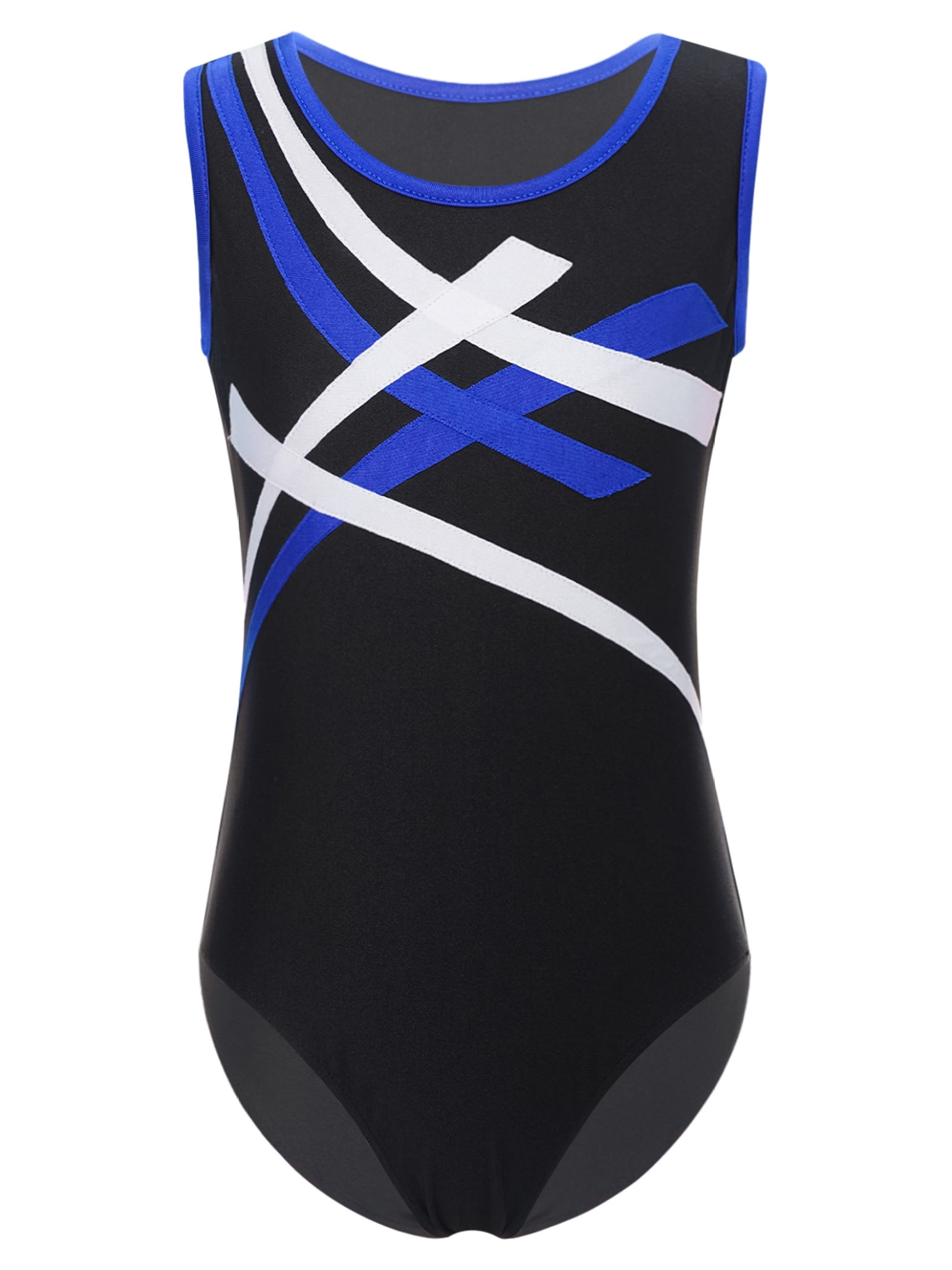 Yartina Kids Boys Sleeveless Patchwork Gymnastics Leotard Contrast ...