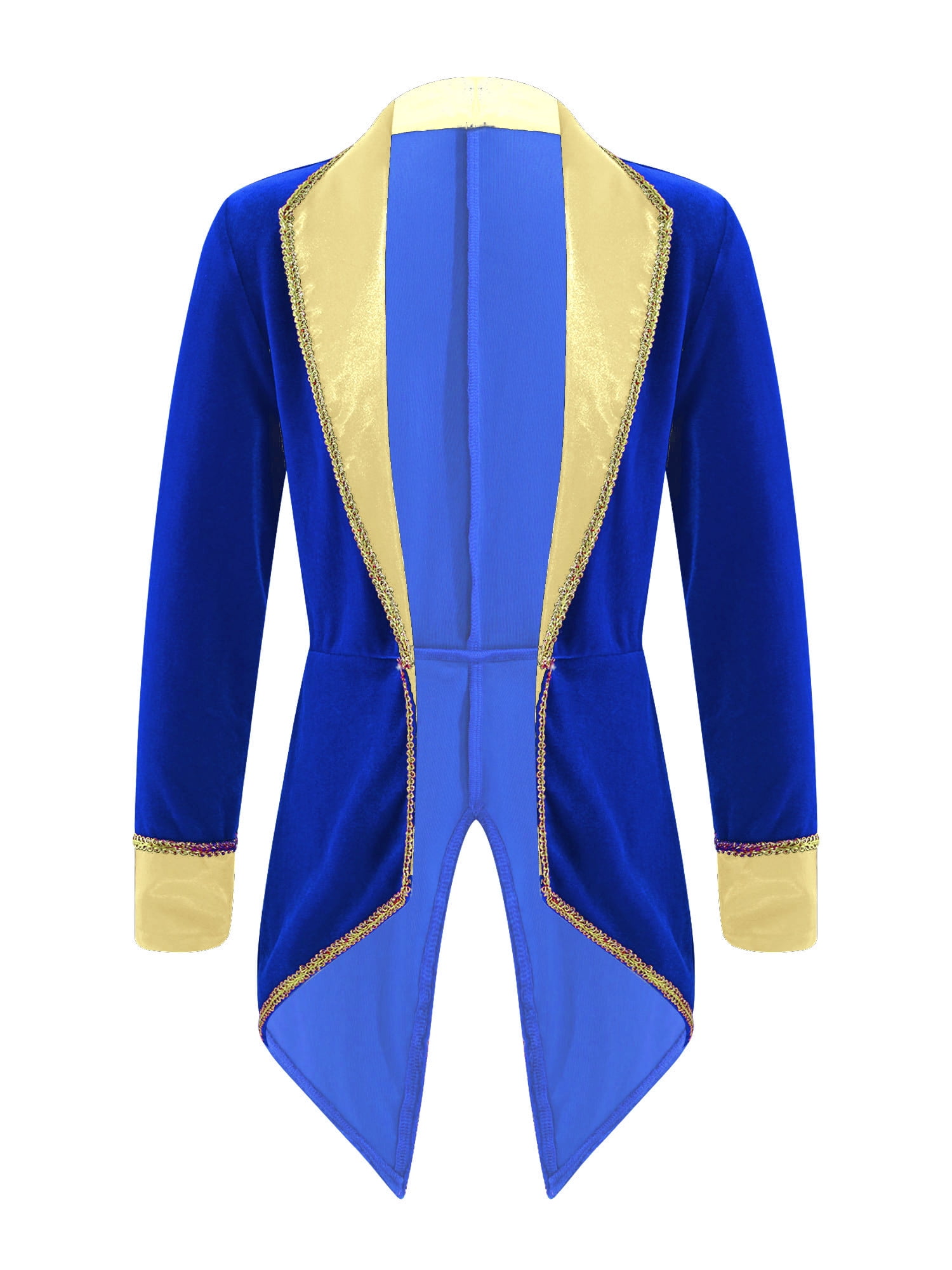 Yartina Kids Boys Velvet Long Sleeve Tailcoat Regal King/Prince Show ...