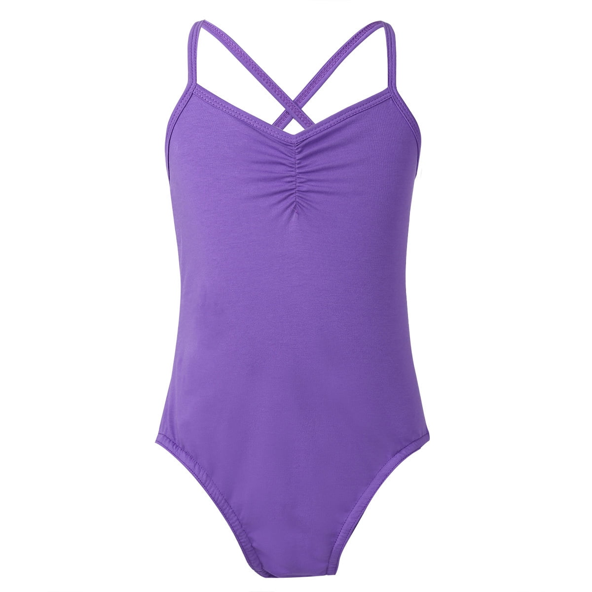 Yartina Girl Camisole Ballet Leotards Criss Cross Back Gymnastics ...