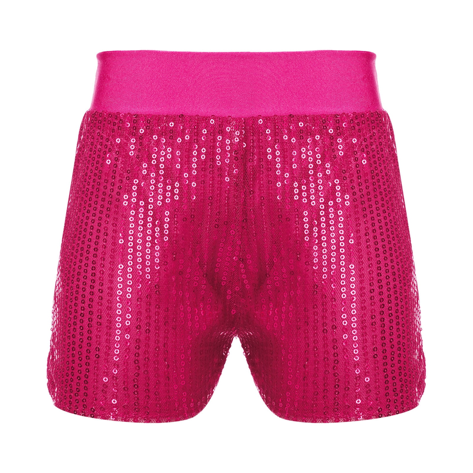 Yartina Kids Girls Sequins Dance Shorts Hip Hop Jazz Dance Performance ...
