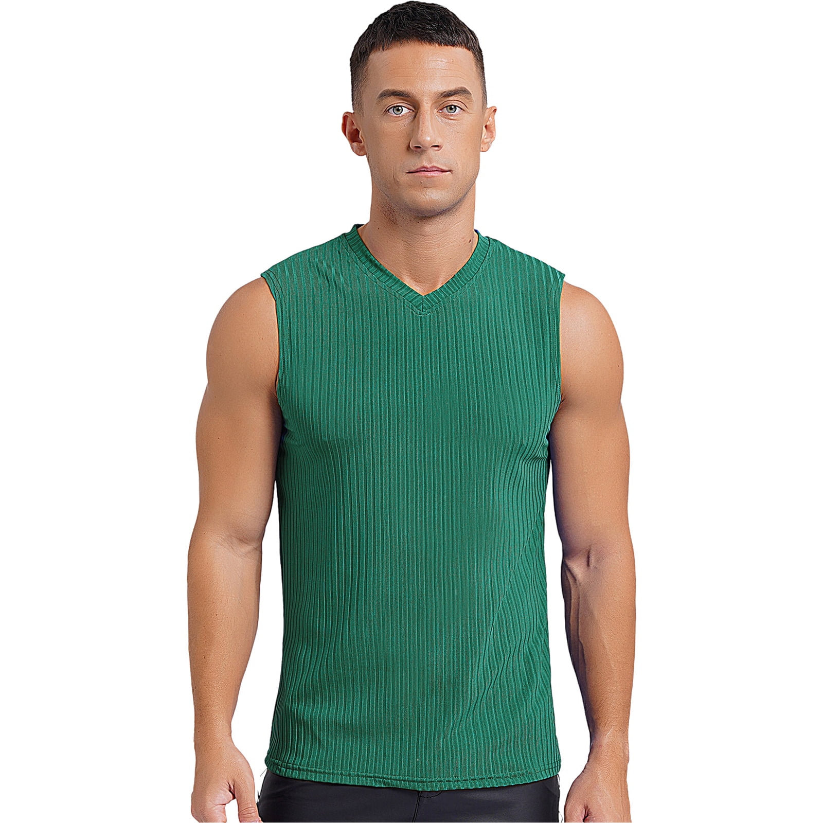 Yartina Mens Athletic Tank Top Dry Fit Bodybuilding Vest Running Gym ...