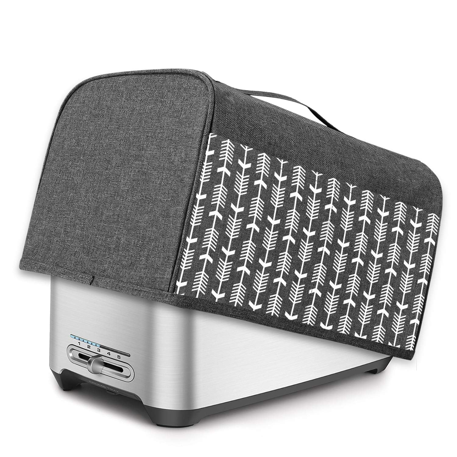 Yarwo 4 Slice Toaster Cover with Pockets and Top Handle, Nylon Toaster ...