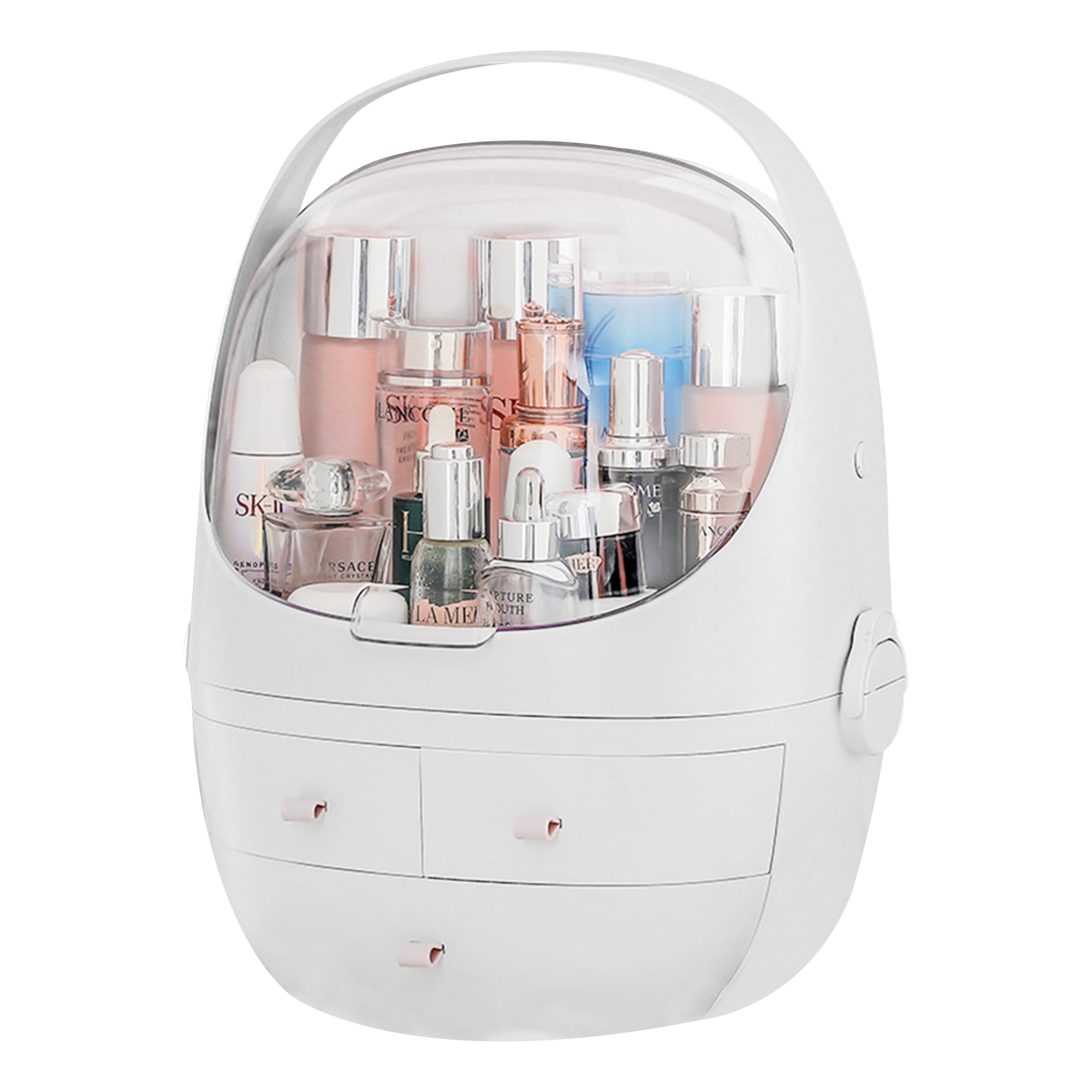 YasTant Makeup Organizer, Cosmetic Storage Box, 2-Layer Transparent ...