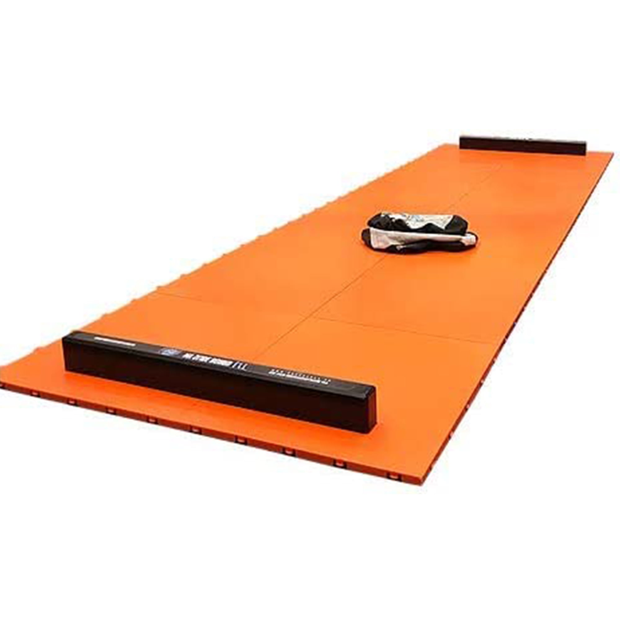 YasTant 6.56-ft Fitness Slide Board Mat with End Stops, Booties & Bag ...