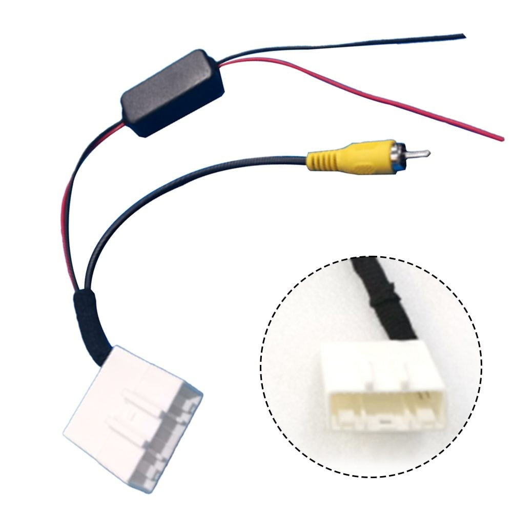 Yashili 1x 24 Pin Black Car Reverse Camera Adapter Connector Wire Cable ...