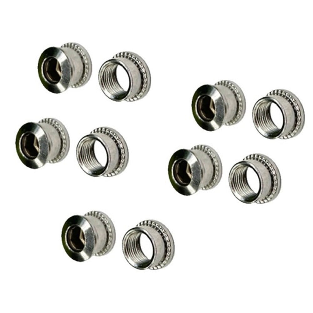 Yashili Bike Chainring Bolts 4/5 Pair Aluminum Alloy Chainwheel Bolts ...