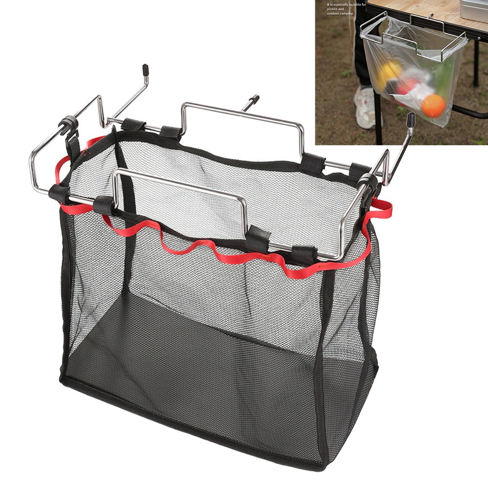 Yashili Portable Foldable Table Storage Net Shelf Bag Stuff Mesh For ...