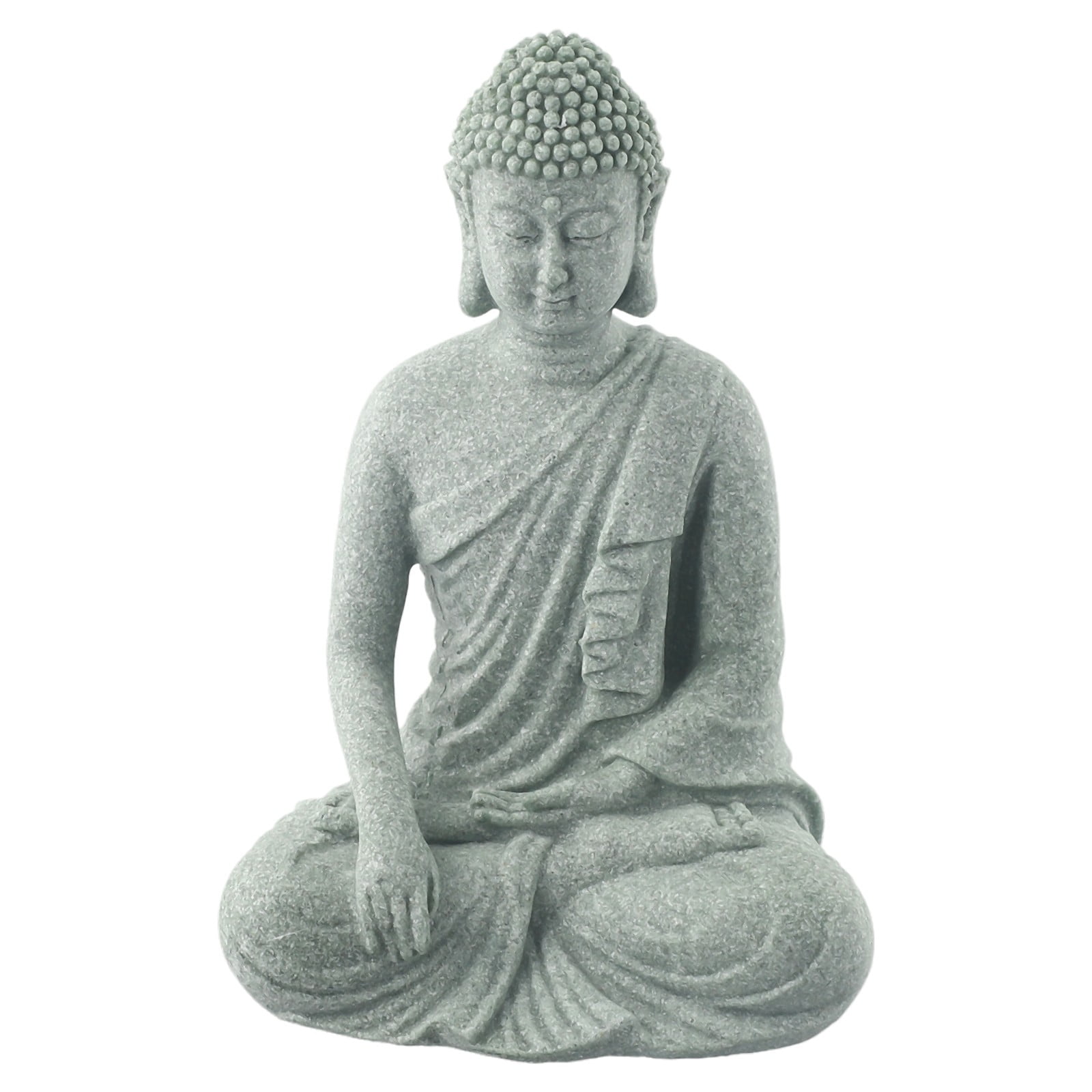 Yashili Sitting Buddha Resin Statue Buddhism Desktop Collectible ...