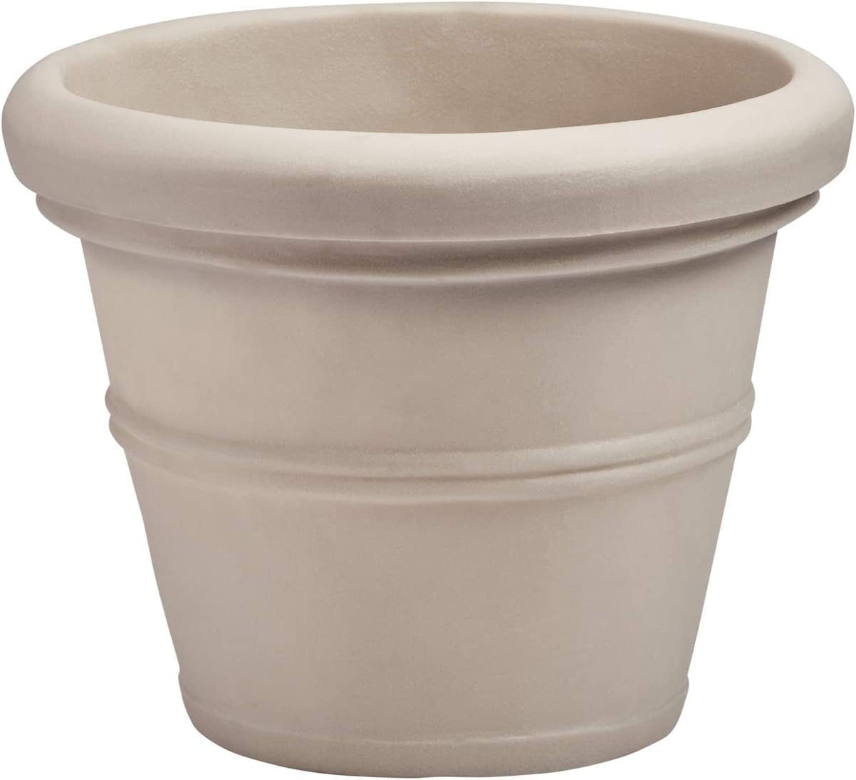 Yasong Brunello Planter, Classic Rolled-Rim Plant Pot, 16-Inch ...