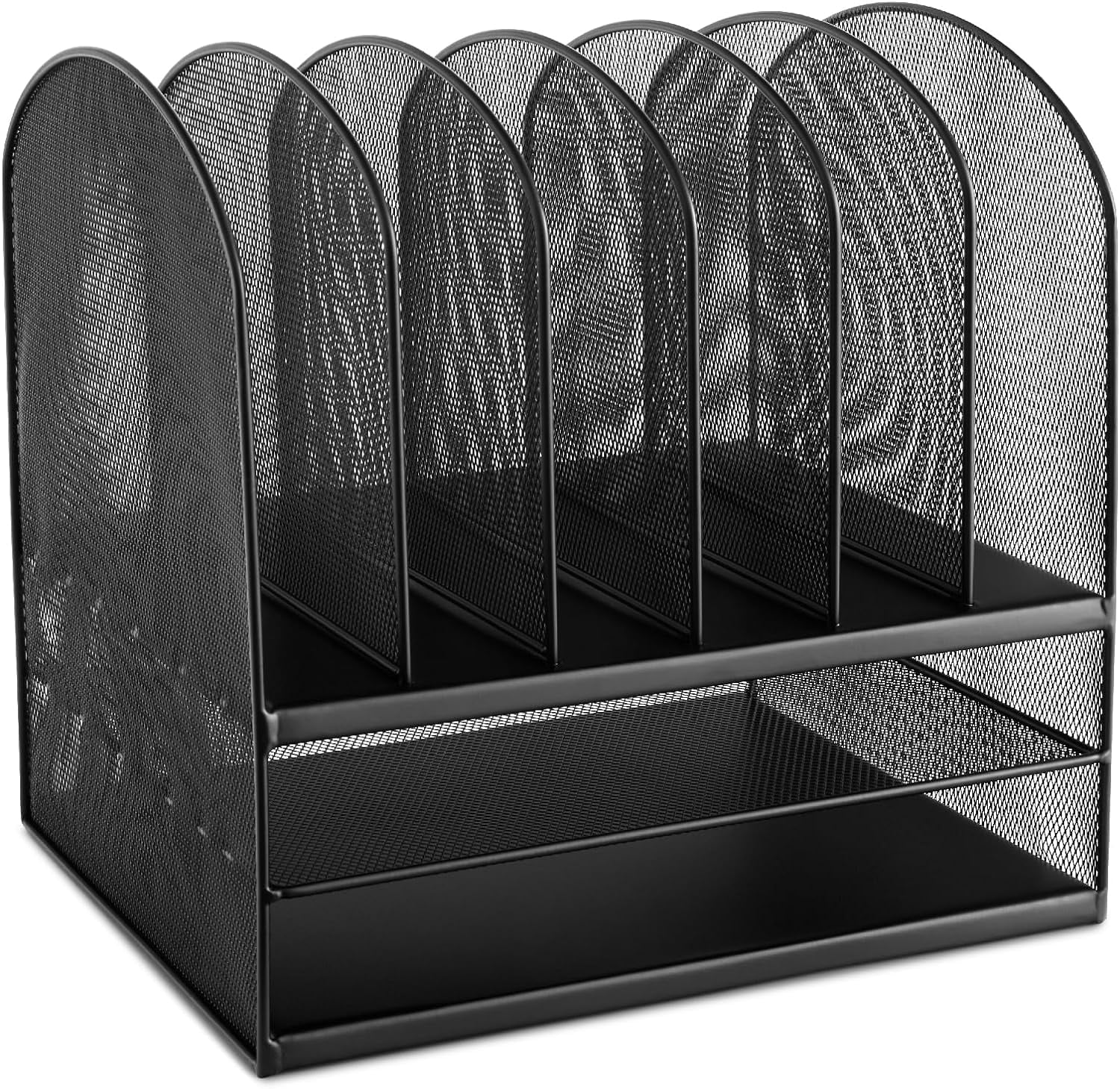 Yasong , Onyx Desk Organizer with 6 Vertical & 2 Horizontal Trays ...