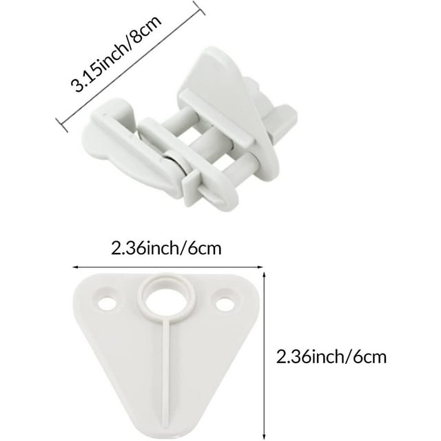 Yassdwbn 2 Sets of Pontoon Boat Gate Latch Replacement Safety Door Latches Kit Plastic - Walmart.com