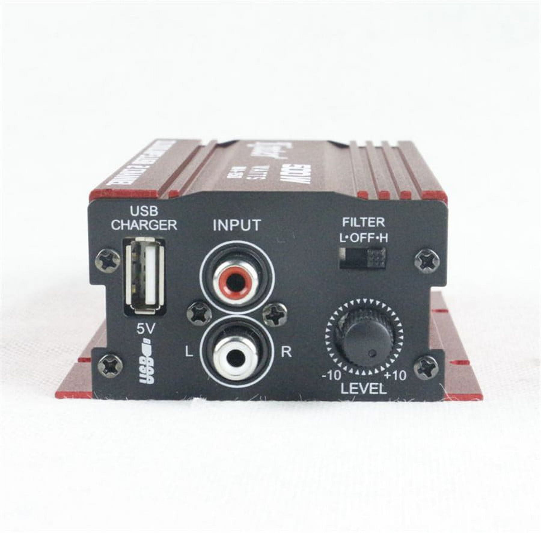 Yassdwbn 2Channel 12V Mini Hi-Fi 500W Stereo Audio Amplifier Amp ...