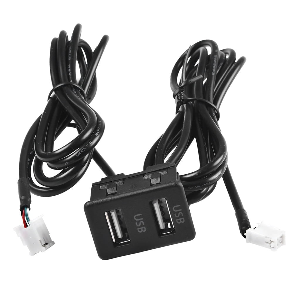 Yassdwbn 4 Pin 6 Pin to Dual USB Port Panel Interface Extension 145cm ...