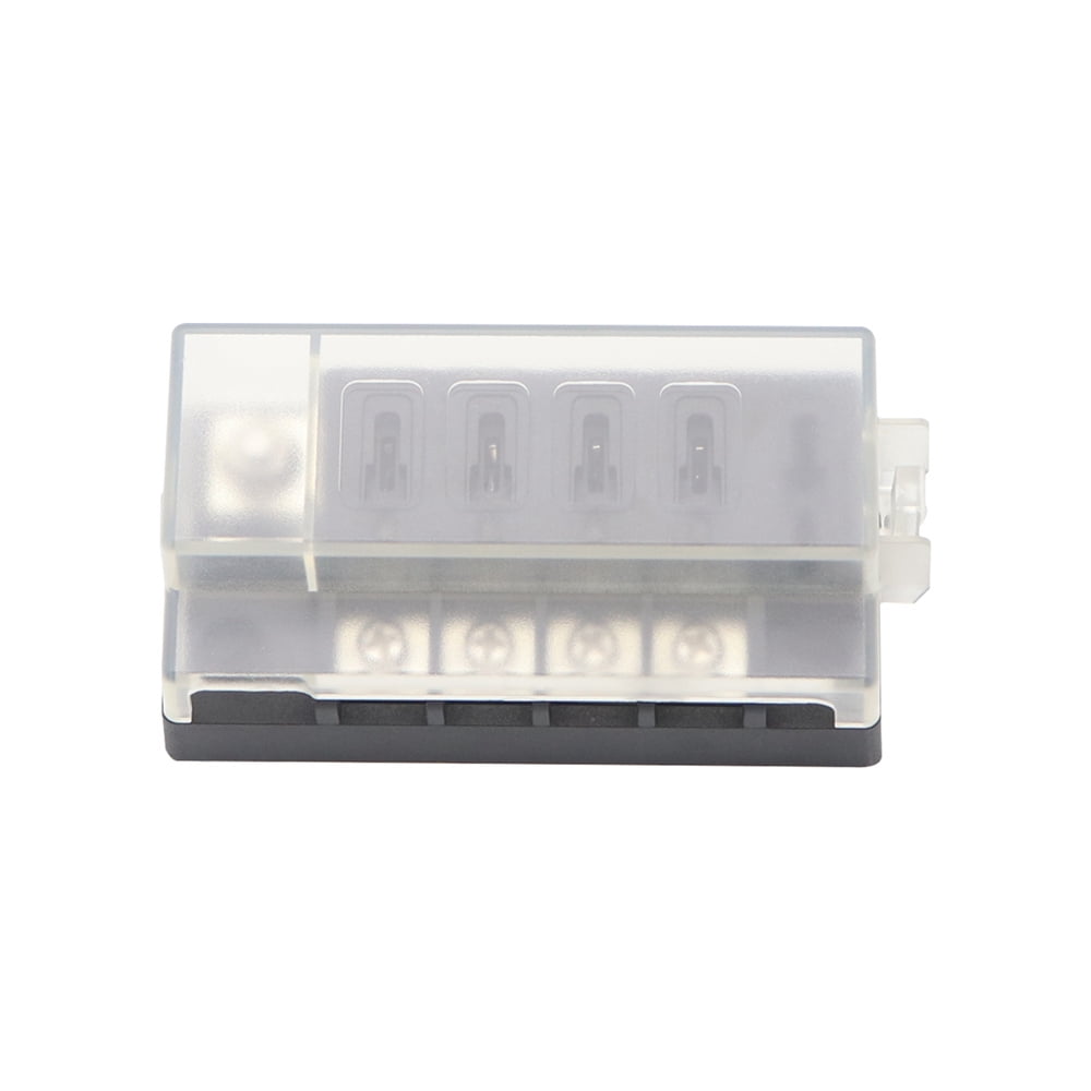 Yassdwbn 4-Way Compact Fuse Box Block Holder w/ Single Input & 4 Output ...