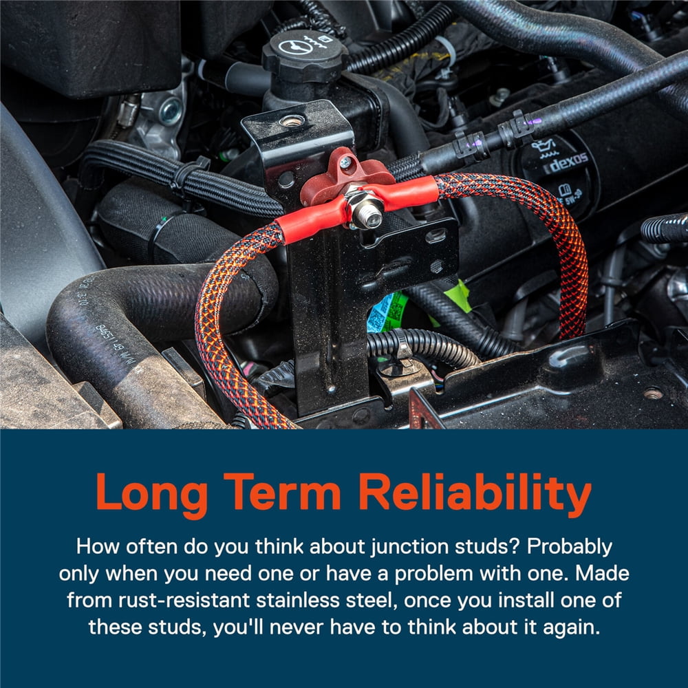 Yassdwbn 4pcs 48V DC Max M10 Battery Power Distribution Terminal Block ...