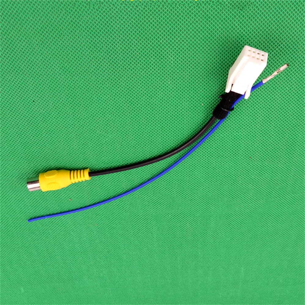 Yassdwbn 8-Pin Car Reverse Rear Camera Video Plug Converter Cable ...