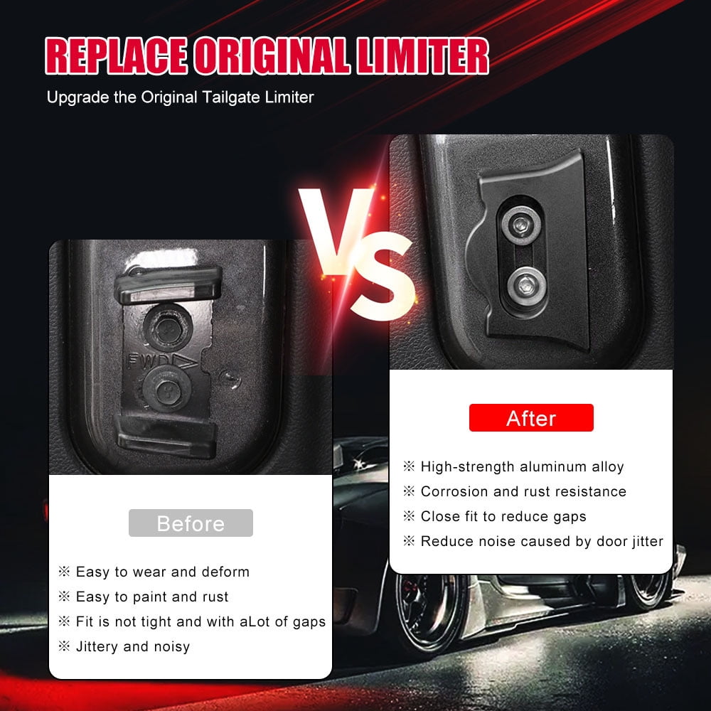 Yassdwbn Aluminum Alloy Tailgate Stopper Limiter For Jeep Wrangler JL ...