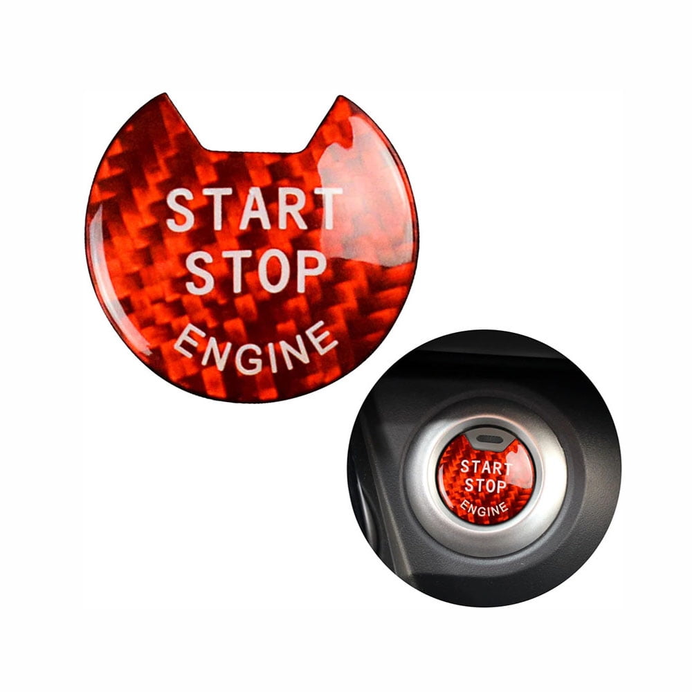 Yassdwbn Car Engine Start Stop Push Button Cover Red For Infiniti Q50 ...