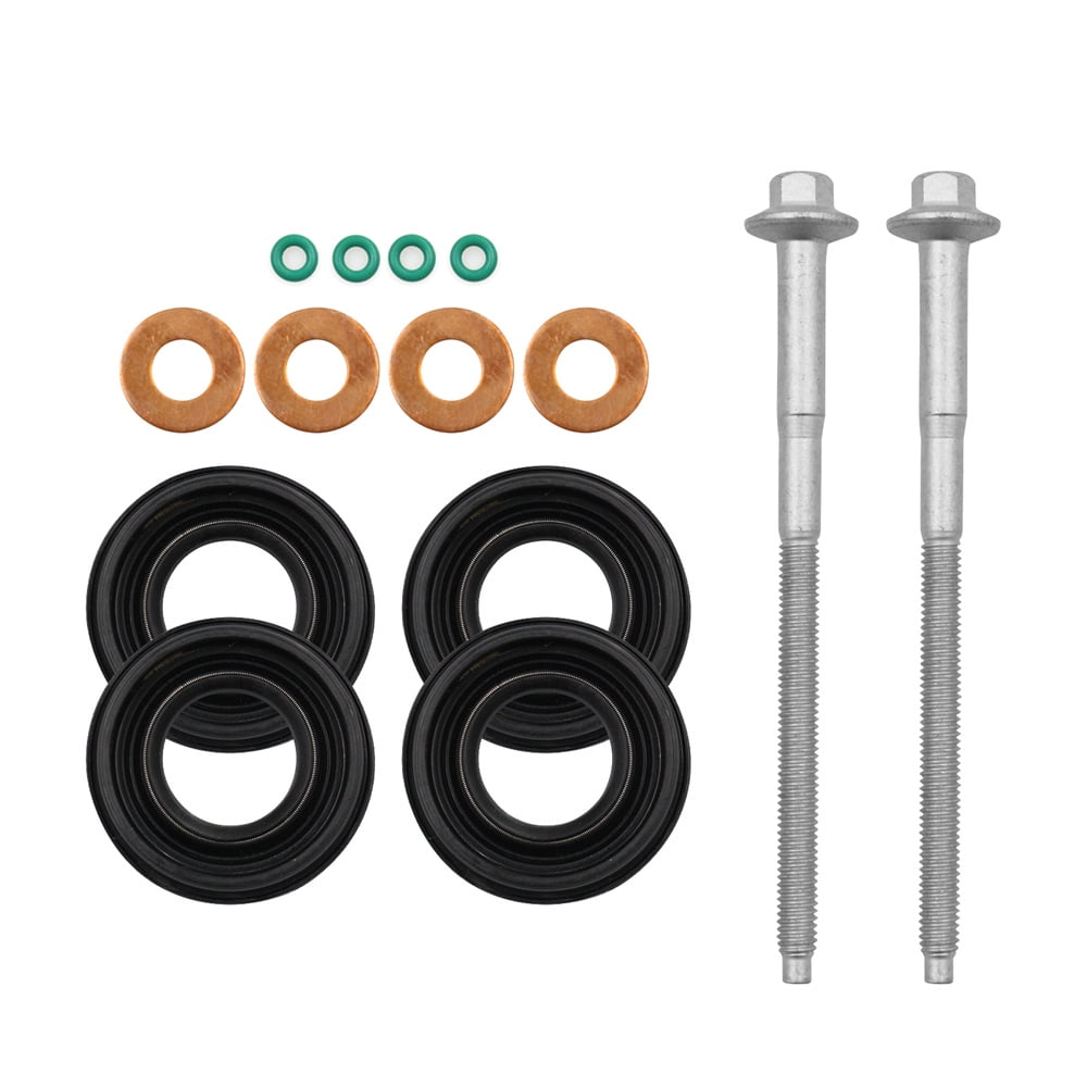 Yassdwbn Diesel Injector Seal Kit & Injector Clamp Bolts For Ford ...