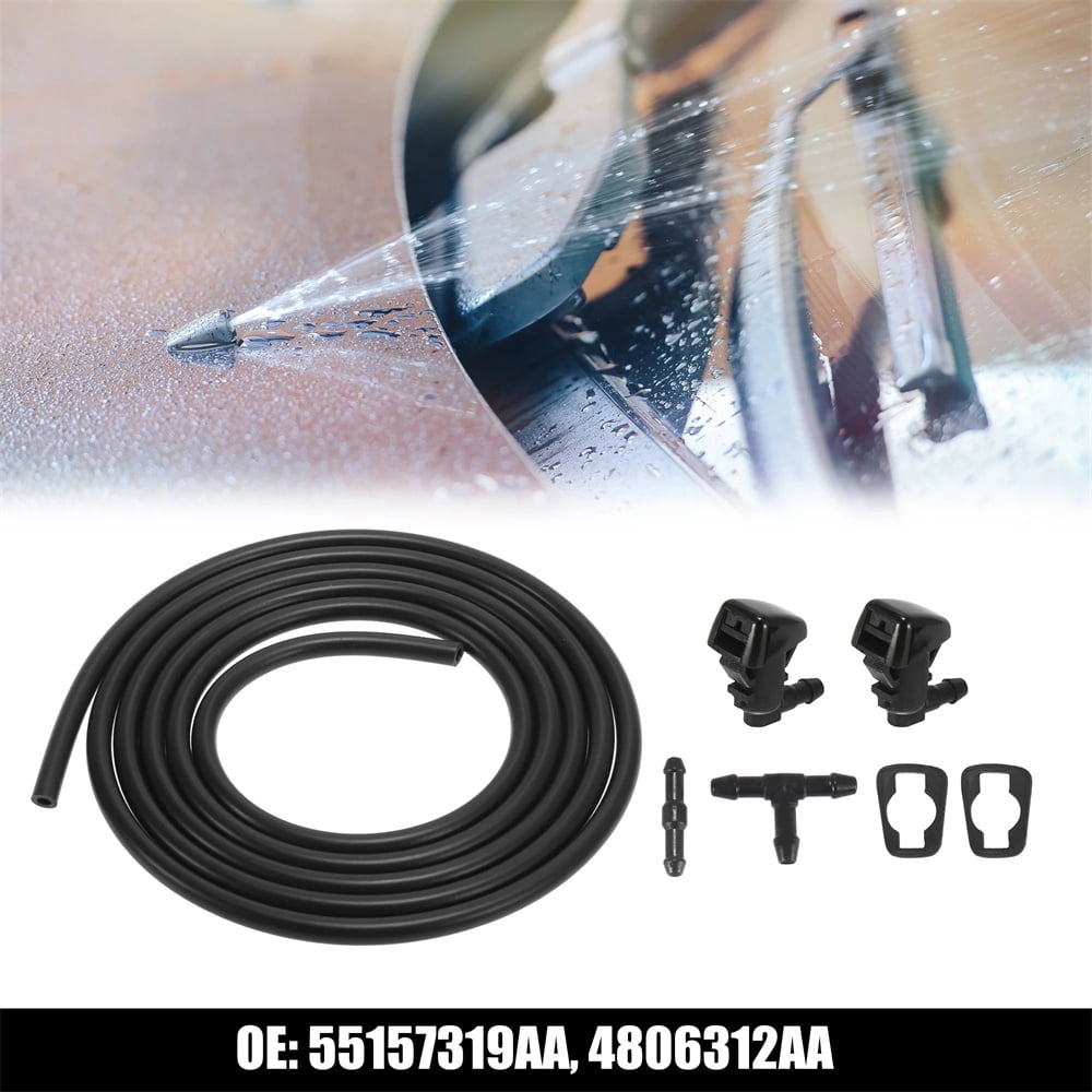 Yassdwbn Windshield Wiper Washer Nozzle Spray Jet & Hose Kit For Chevy ...