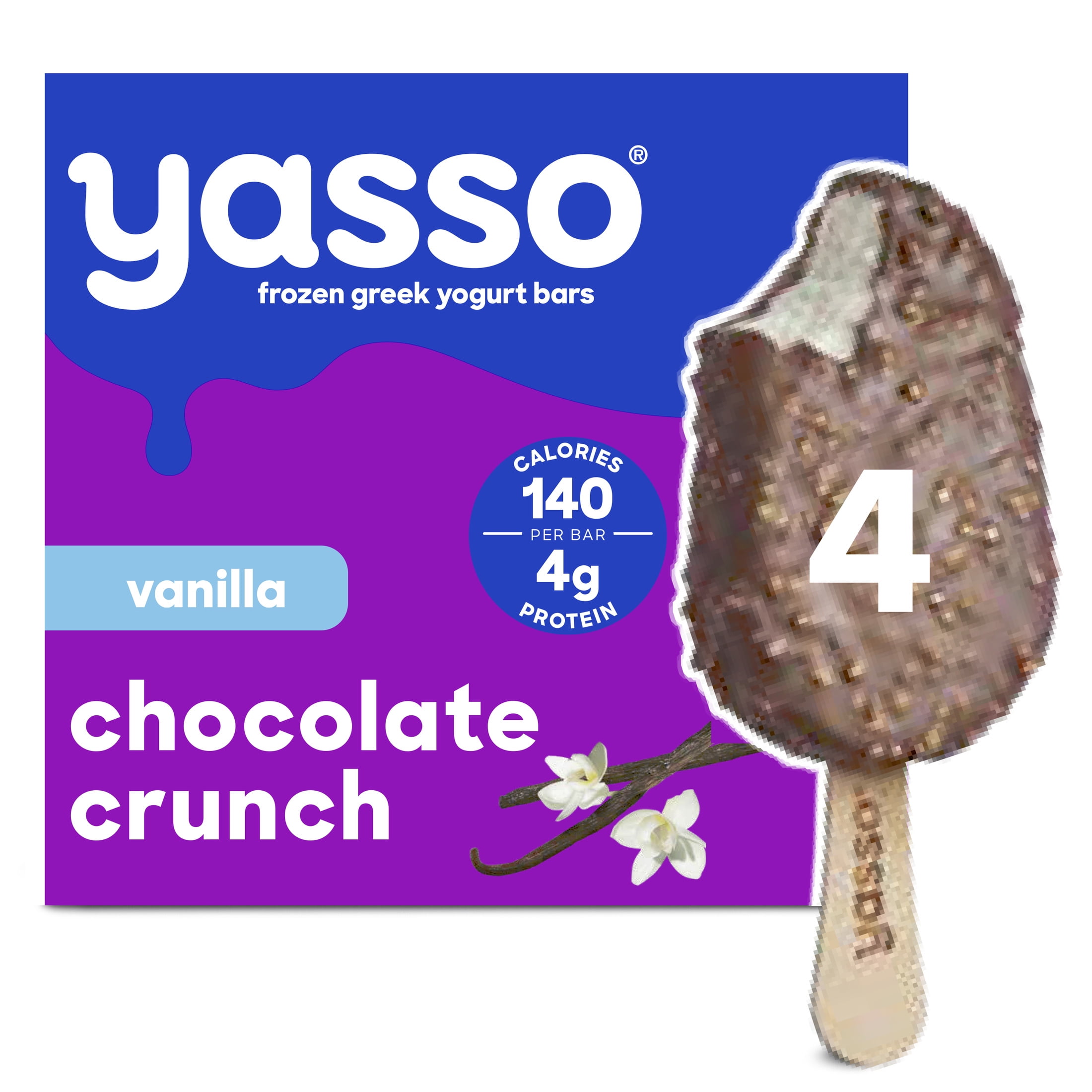Yasso Frozen Greek Yogurt Creamy Vanilla Chocolate Better than Ice ...