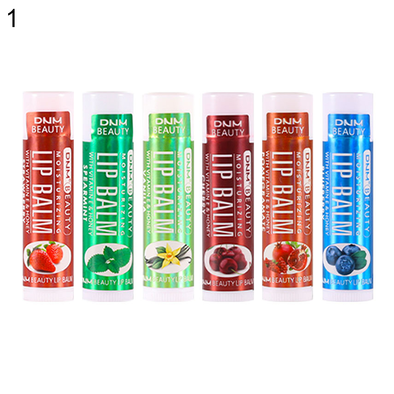 Yasu 6Pcs Lip Balm Moisturizing Reduce Lip Lines Fruit Fragrance Lip ...